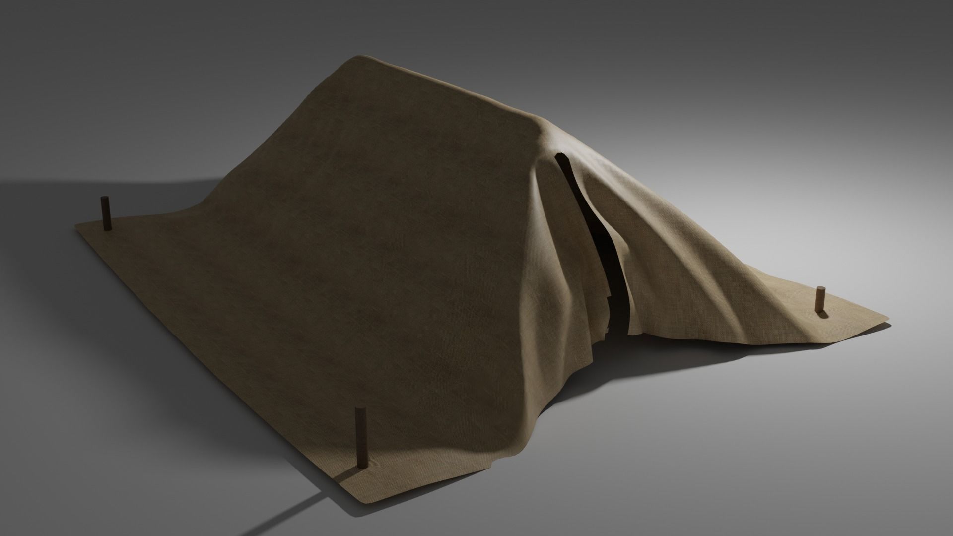 3D model wild west tent low-poly game ready VR / AR / low-poly | CGTrader