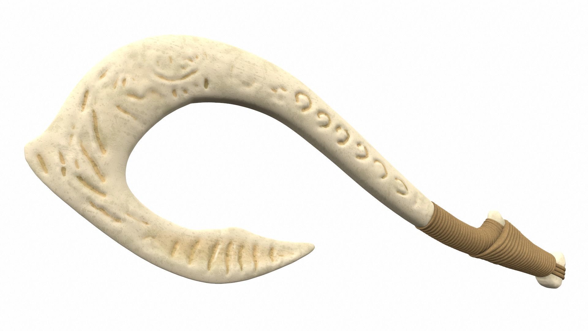 Maui hook from the cartoon Moana 3D model | CGTrader