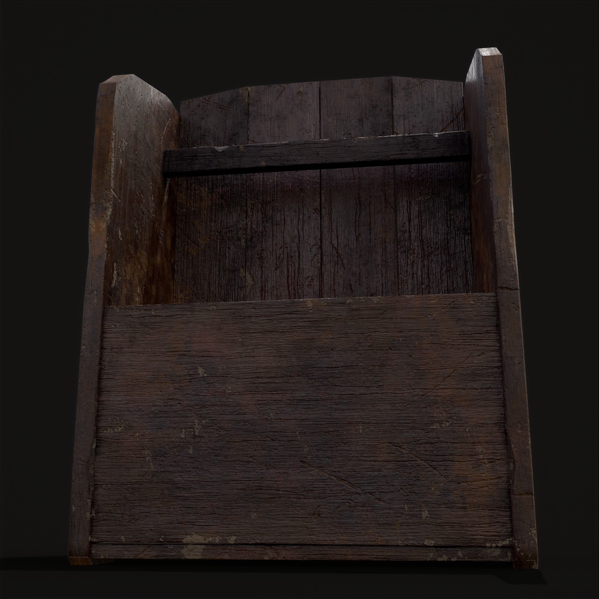 3D model Medieval Counter Top Dishes Rack VR / AR / low-poly | CGTrader