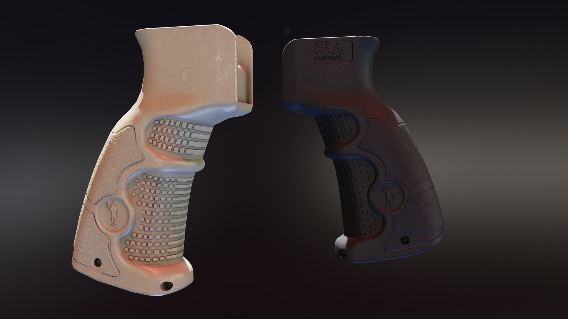 3D model CAA G47 pistol grip VR / AR / low-poly | CGTrader