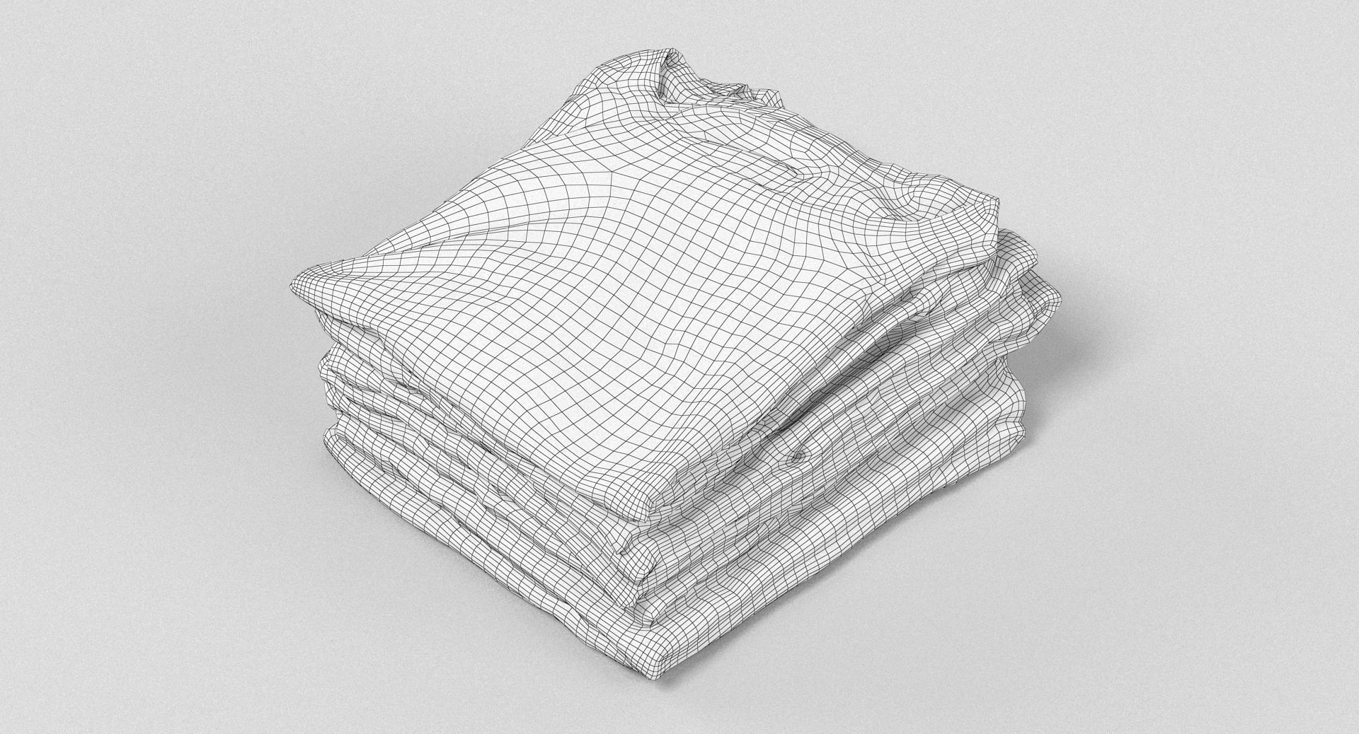 Folded T-Shirt Pile 3D model | CGTrader
