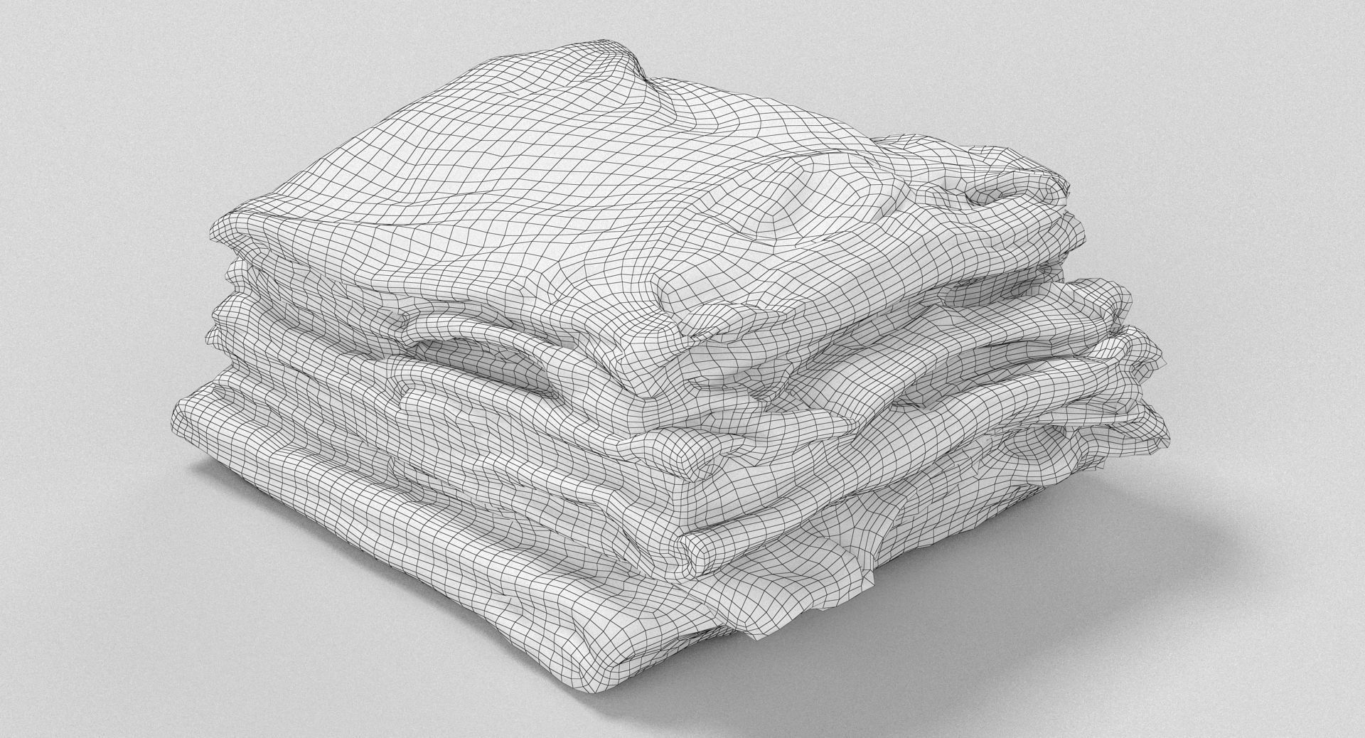 Folded T-Shirt Pile 3D model | CGTrader