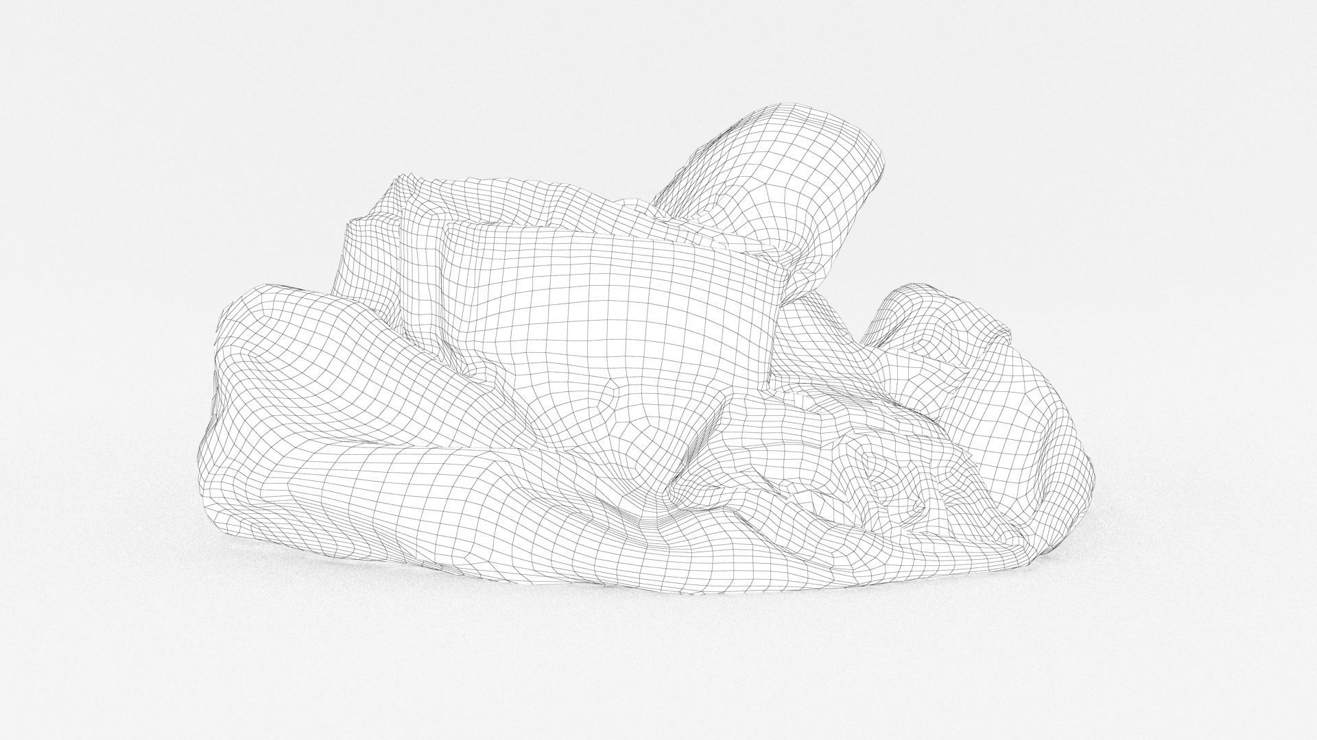 Crumpled Shorts 3D model | CGTrader