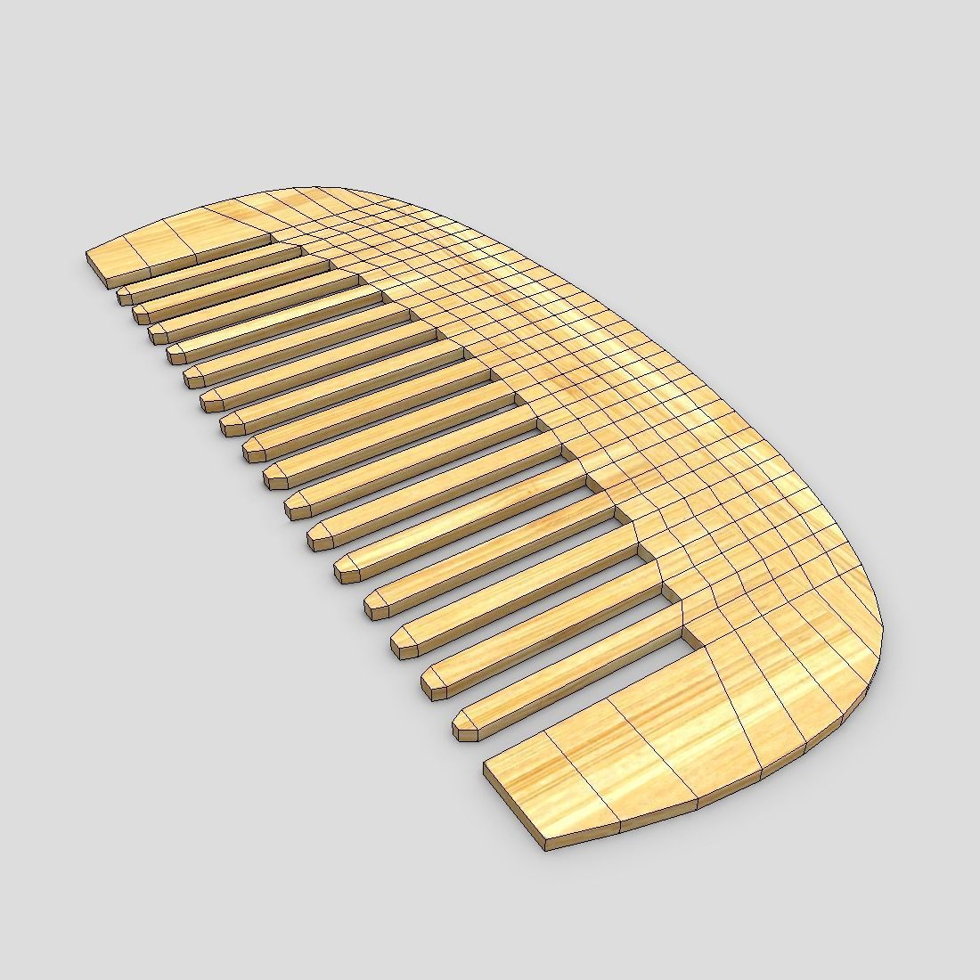 CC0 - Hair Comb 6 free VR / AR / low-poly 3D model | CGTrader