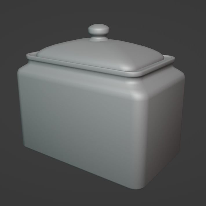 3D model Ceramic Biscuit Tin VR / AR / low-poly | CGTrader
