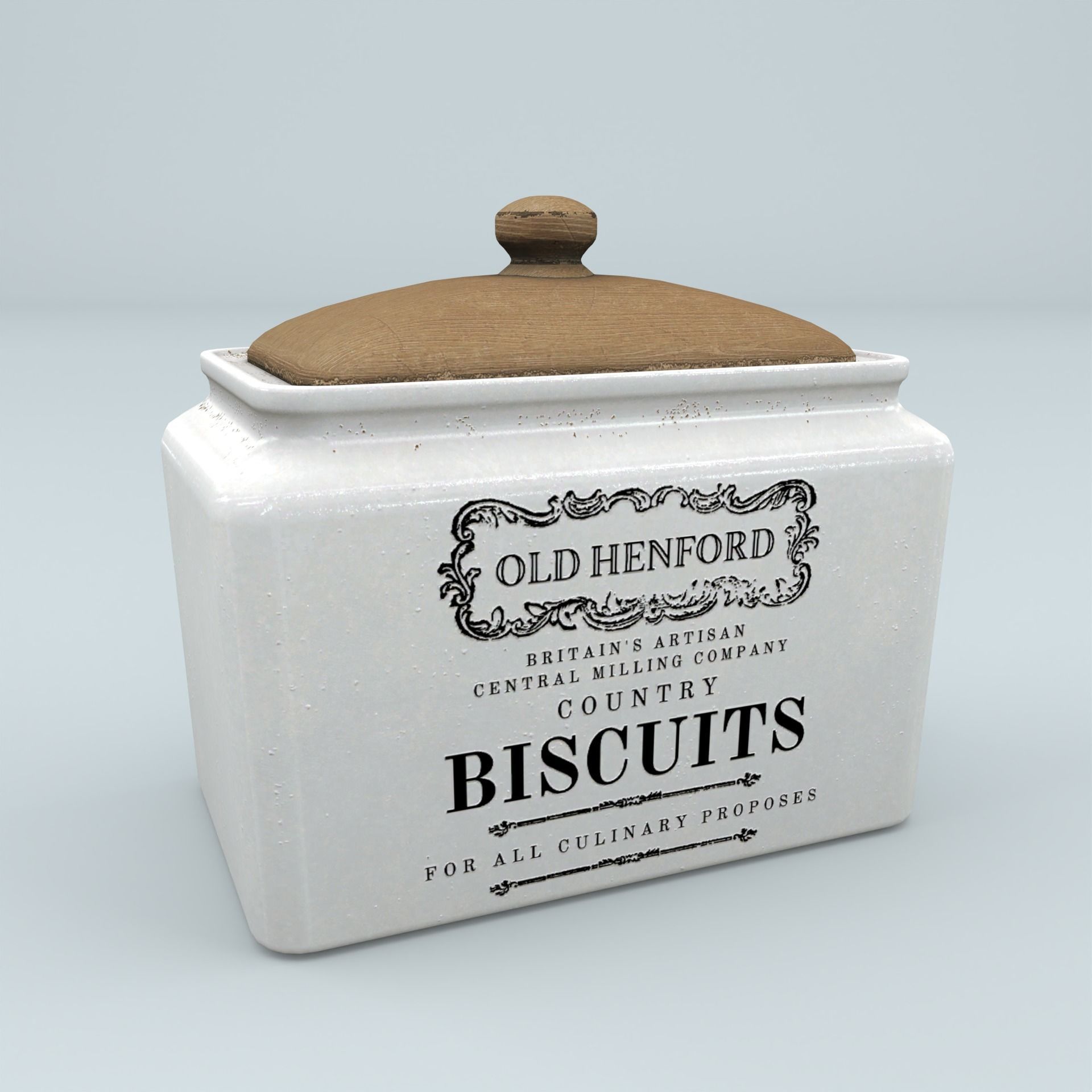 3D model Ceramic Biscuit Tin VR / AR / low-poly | CGTrader