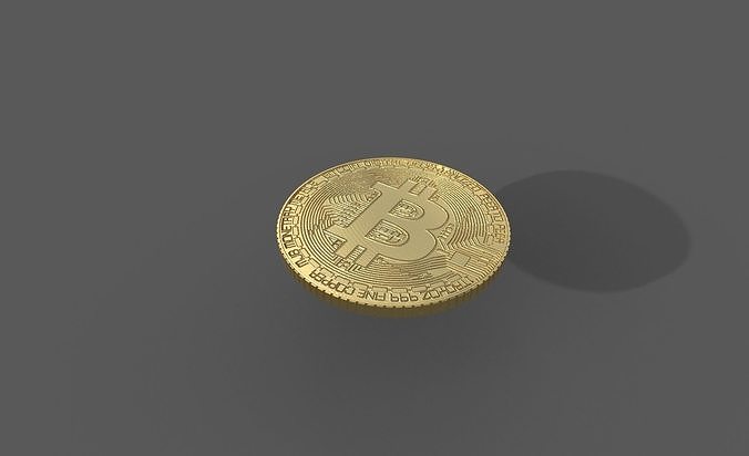 Bitcoin gold coin 3D model | CGTrader