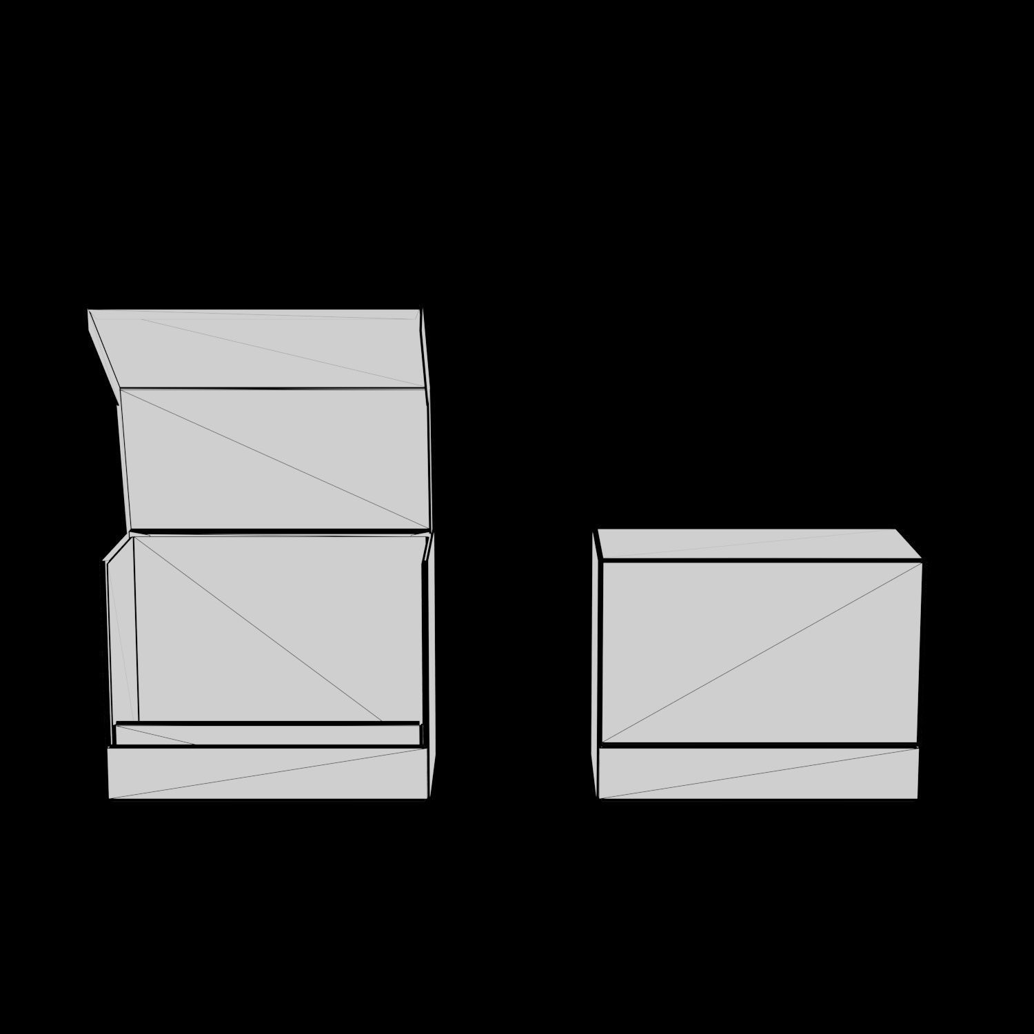 Riged flip top box - Premium Package 3D model | CGTrader