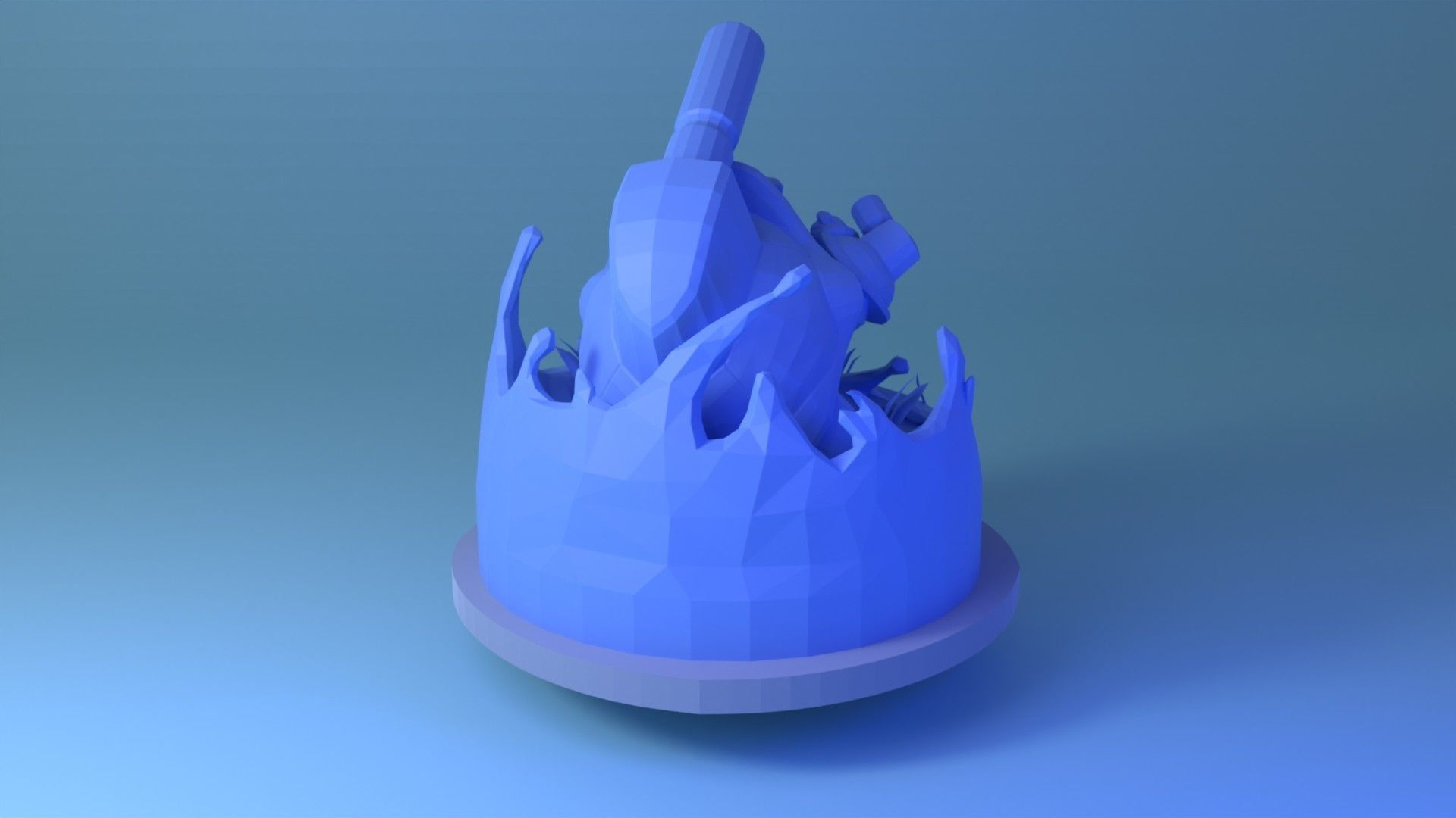 Mega Blastoise - Pokemon Diorama 3D model 3D printable | CGTrader