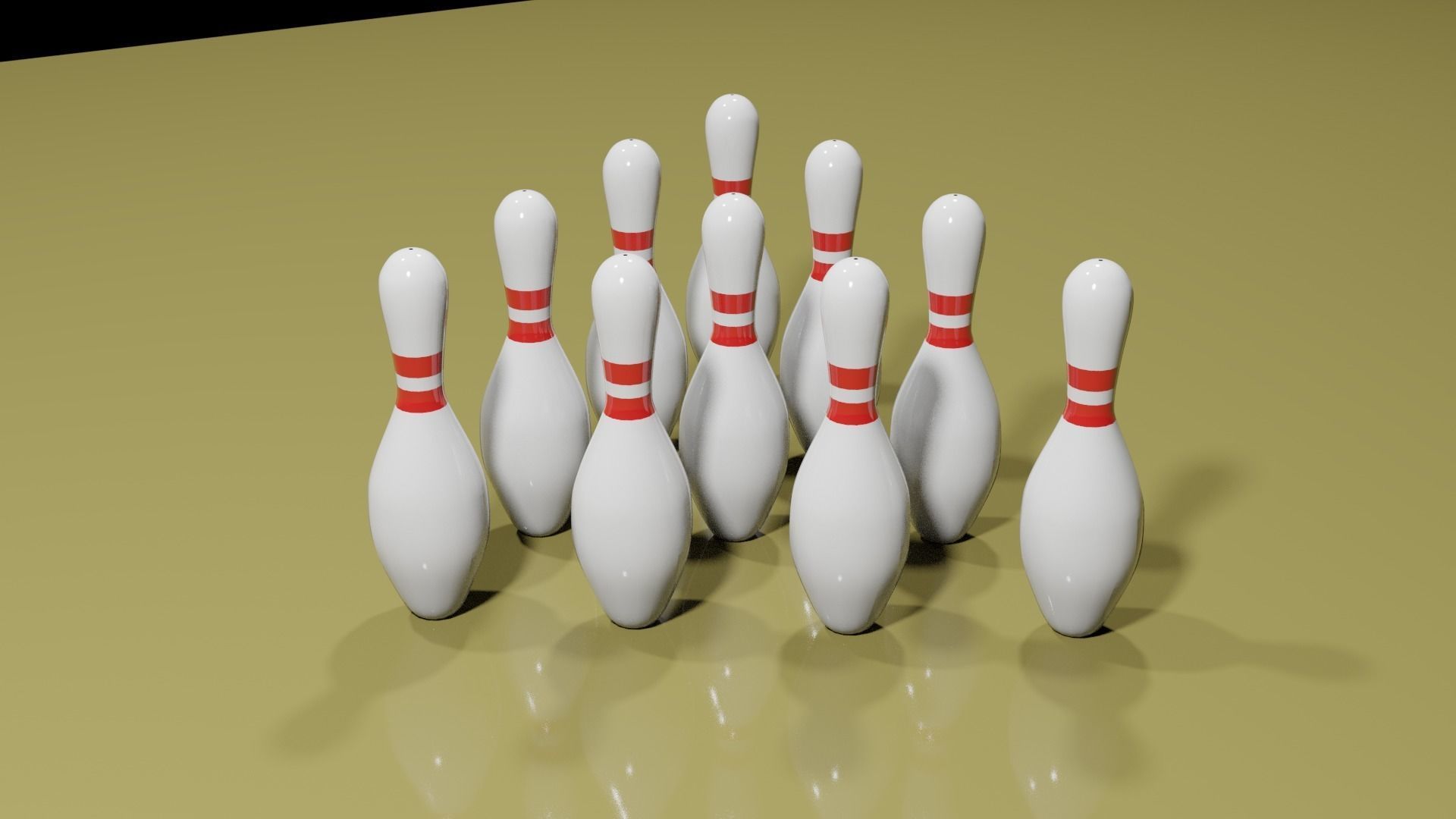 Simple Bowling Set 3D model | CGTrader