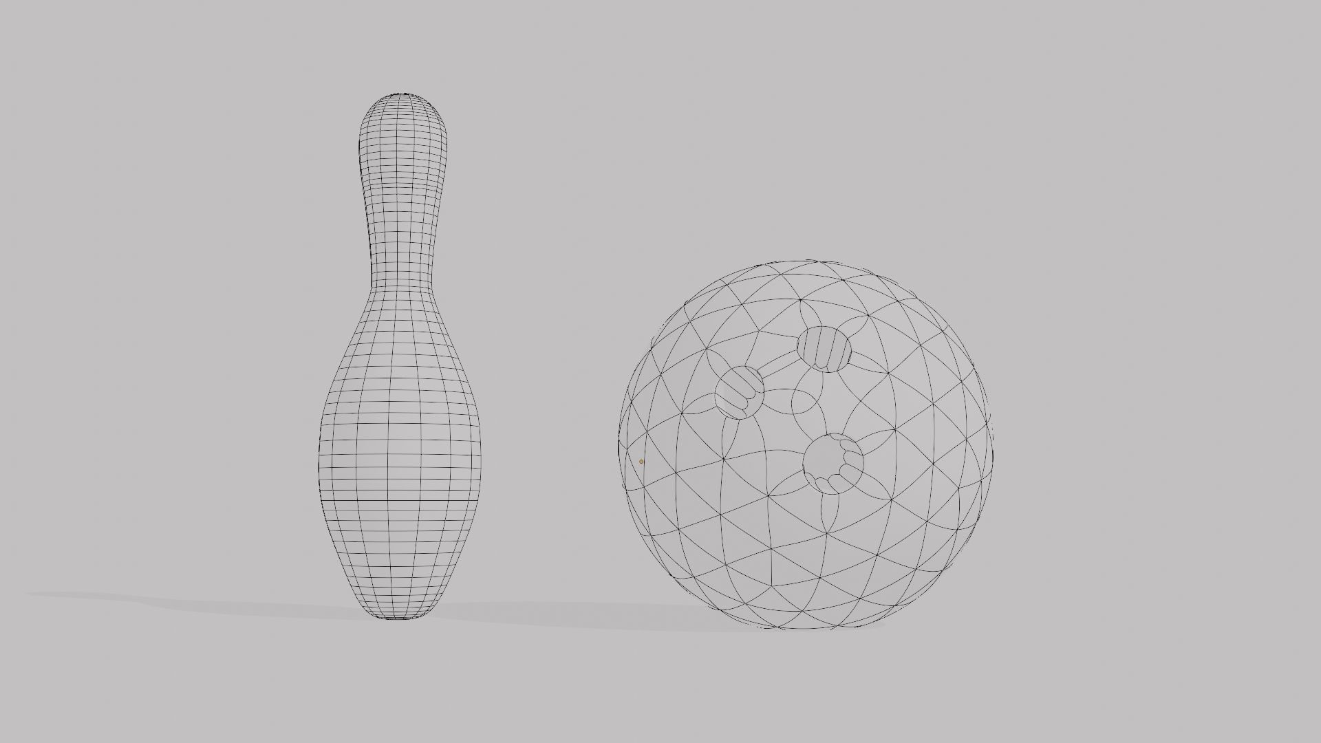 Simple Bowling Set 3D model | CGTrader