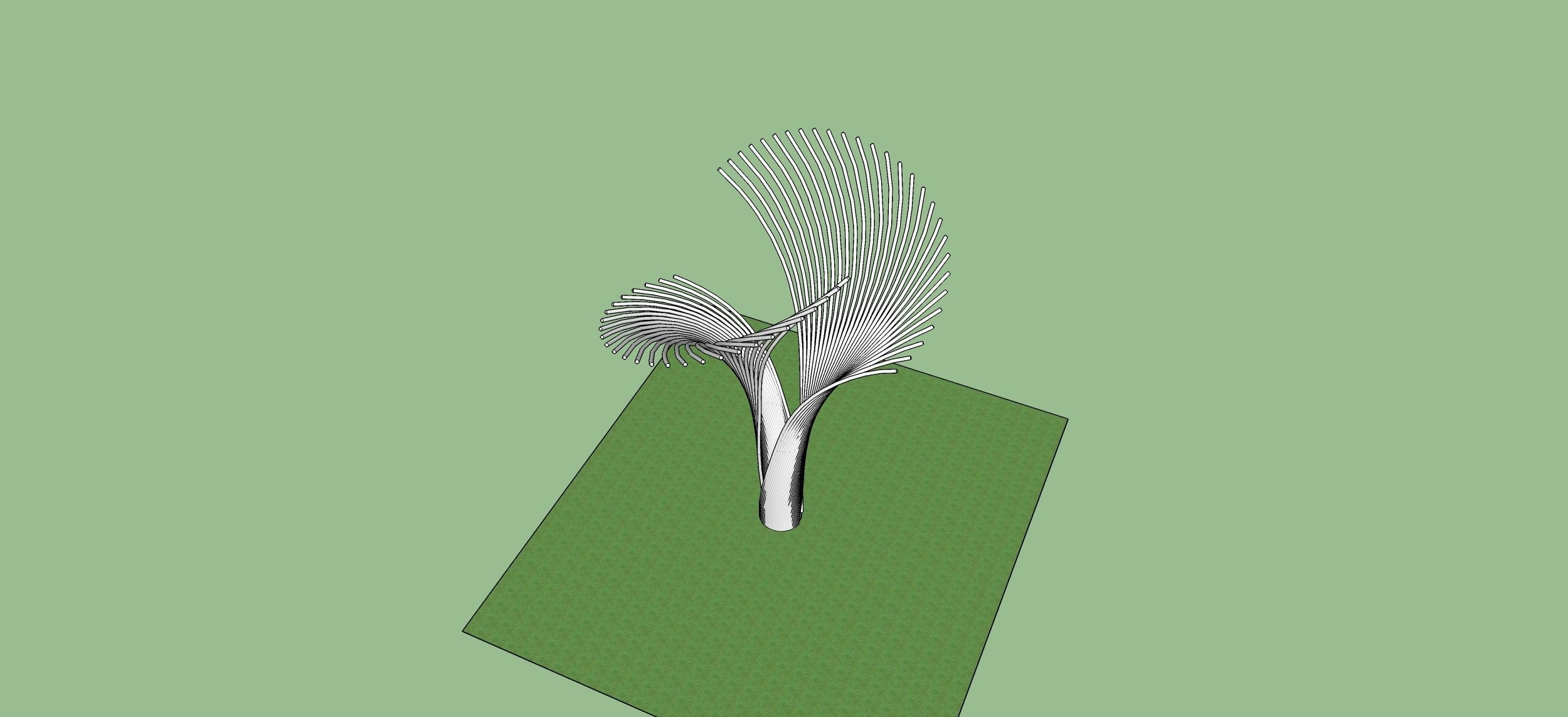 COLOUM PIPE BENDING ARC SPINING ARTWORK 3D model | CGTrader