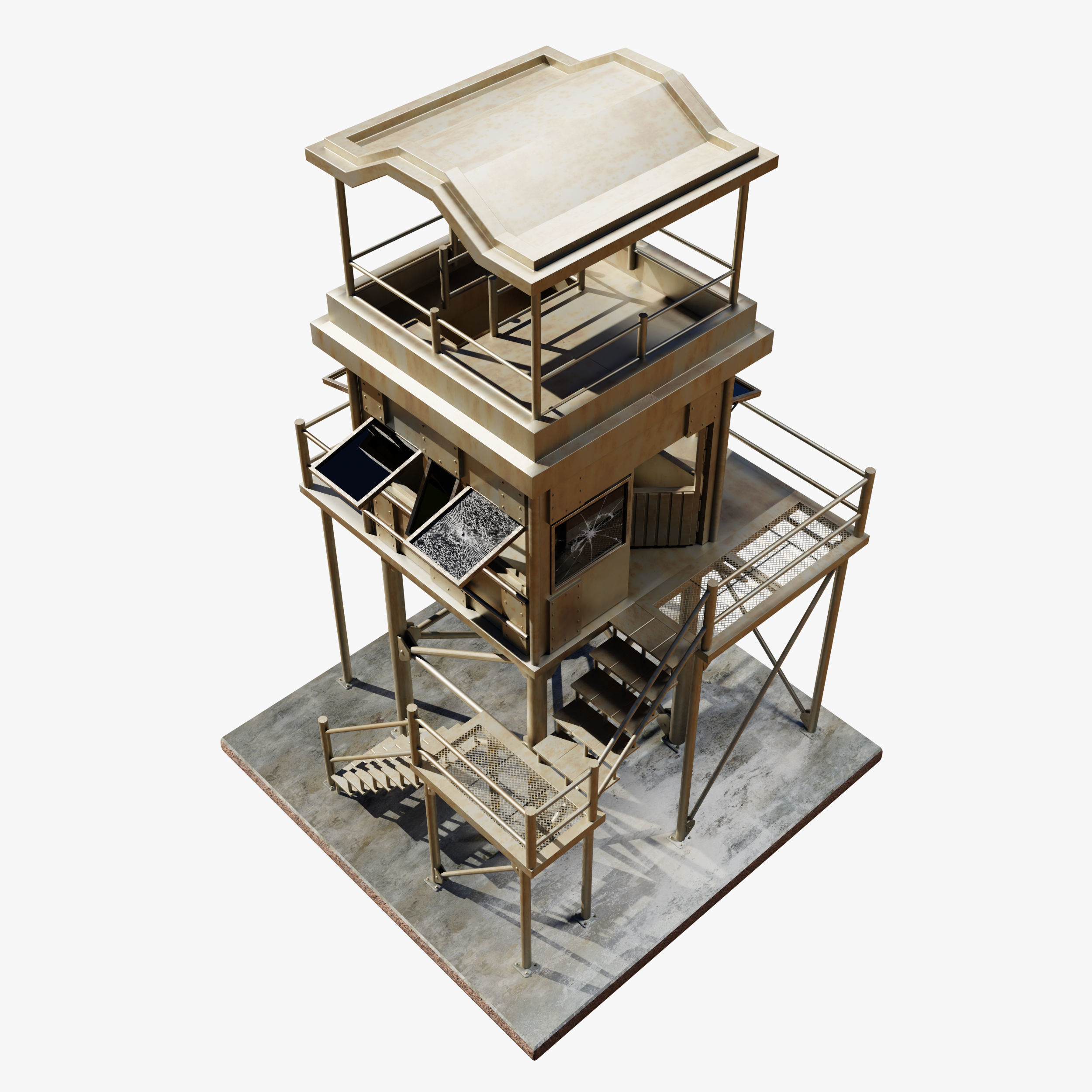 Military Tower 3D model | CGTrader