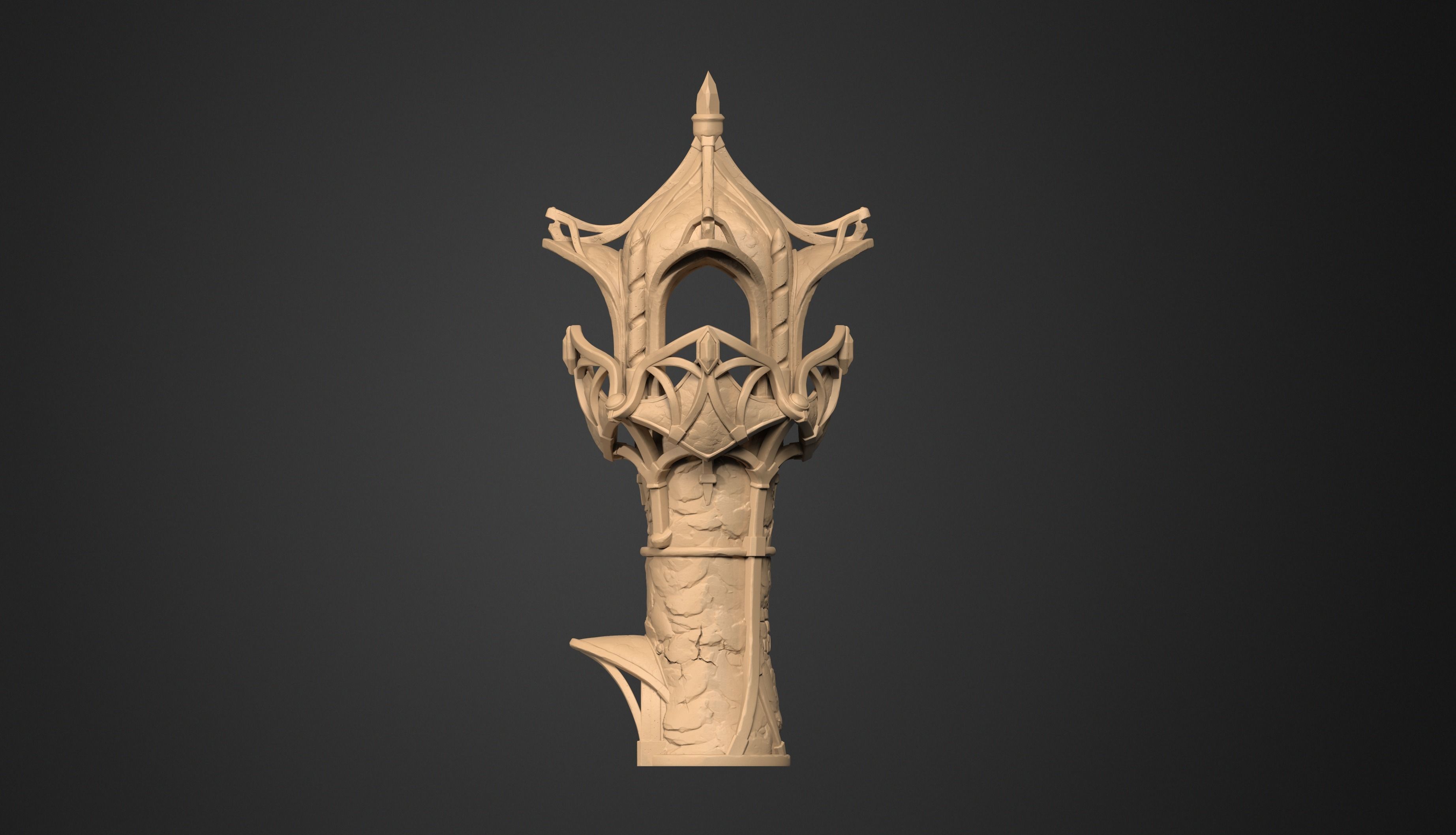 Elves Tower 3D model 3D printable | CGTrader