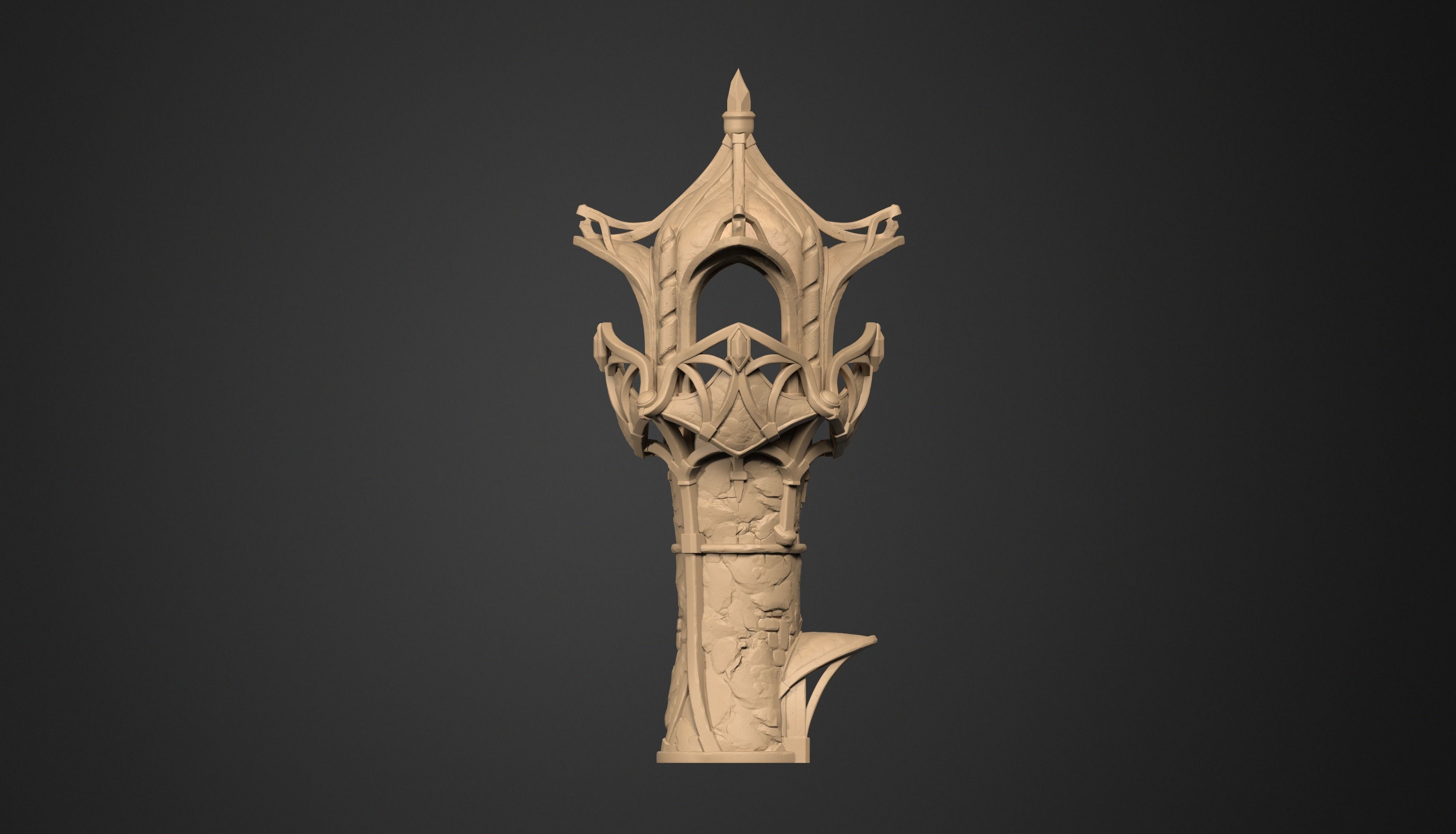 Elves Tower 3D model 3D printable | CGTrader