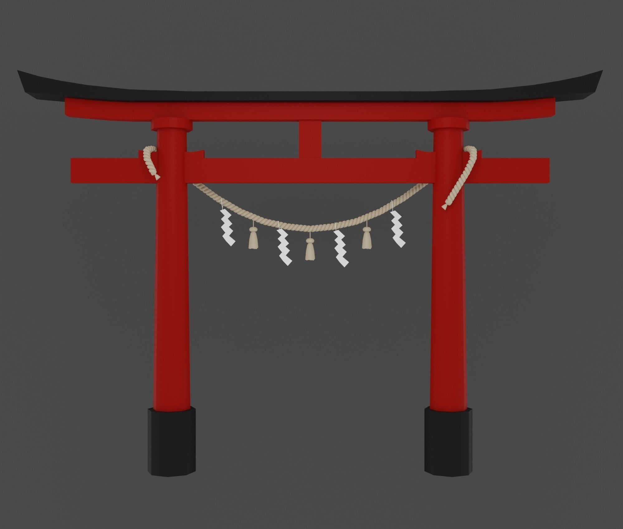 3D model Torii gate VR / AR / low-poly | CGTrader