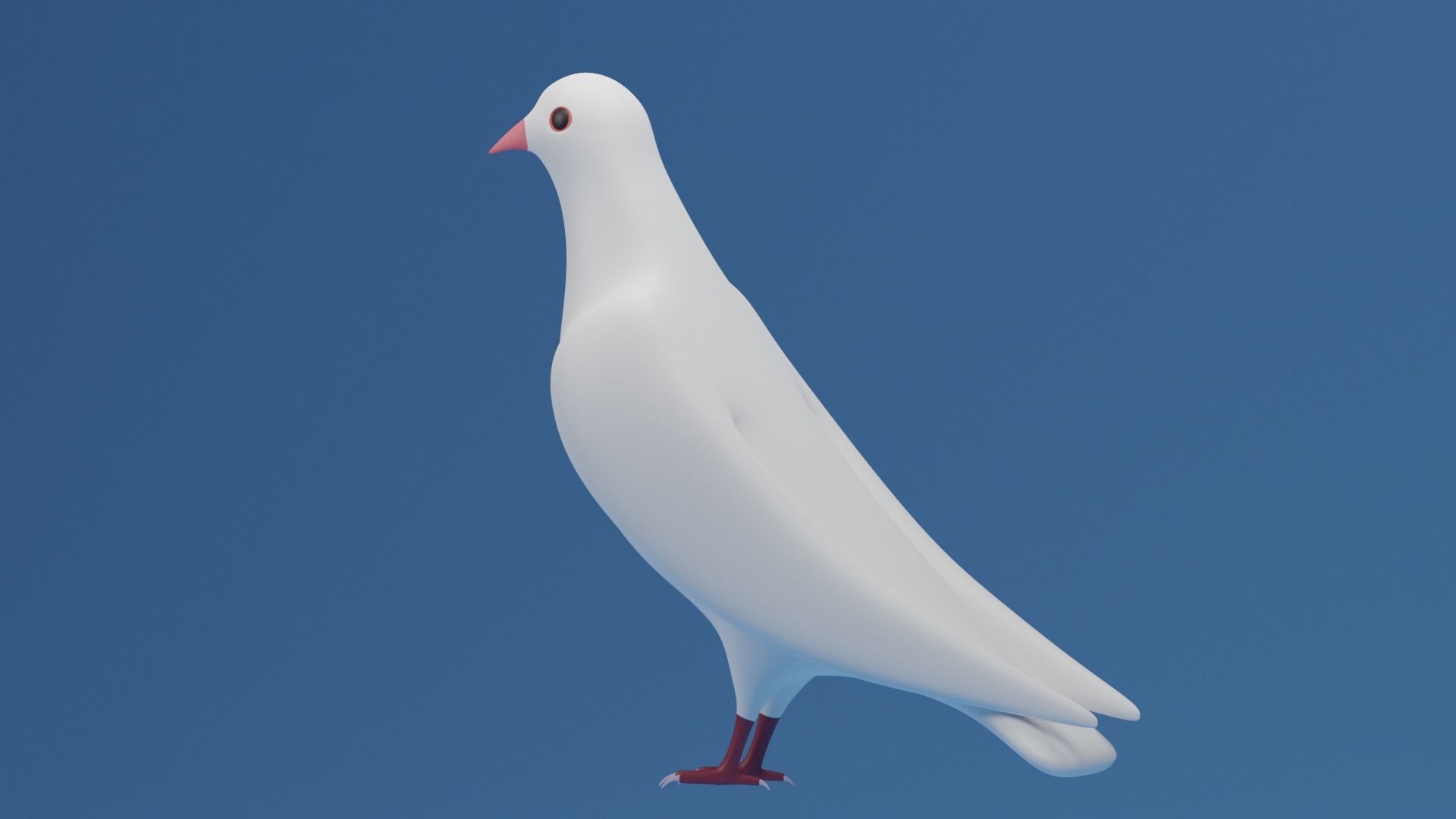 3D model Cartoon Cute Pigeon Dove VR / AR / low-poly | CGTrader