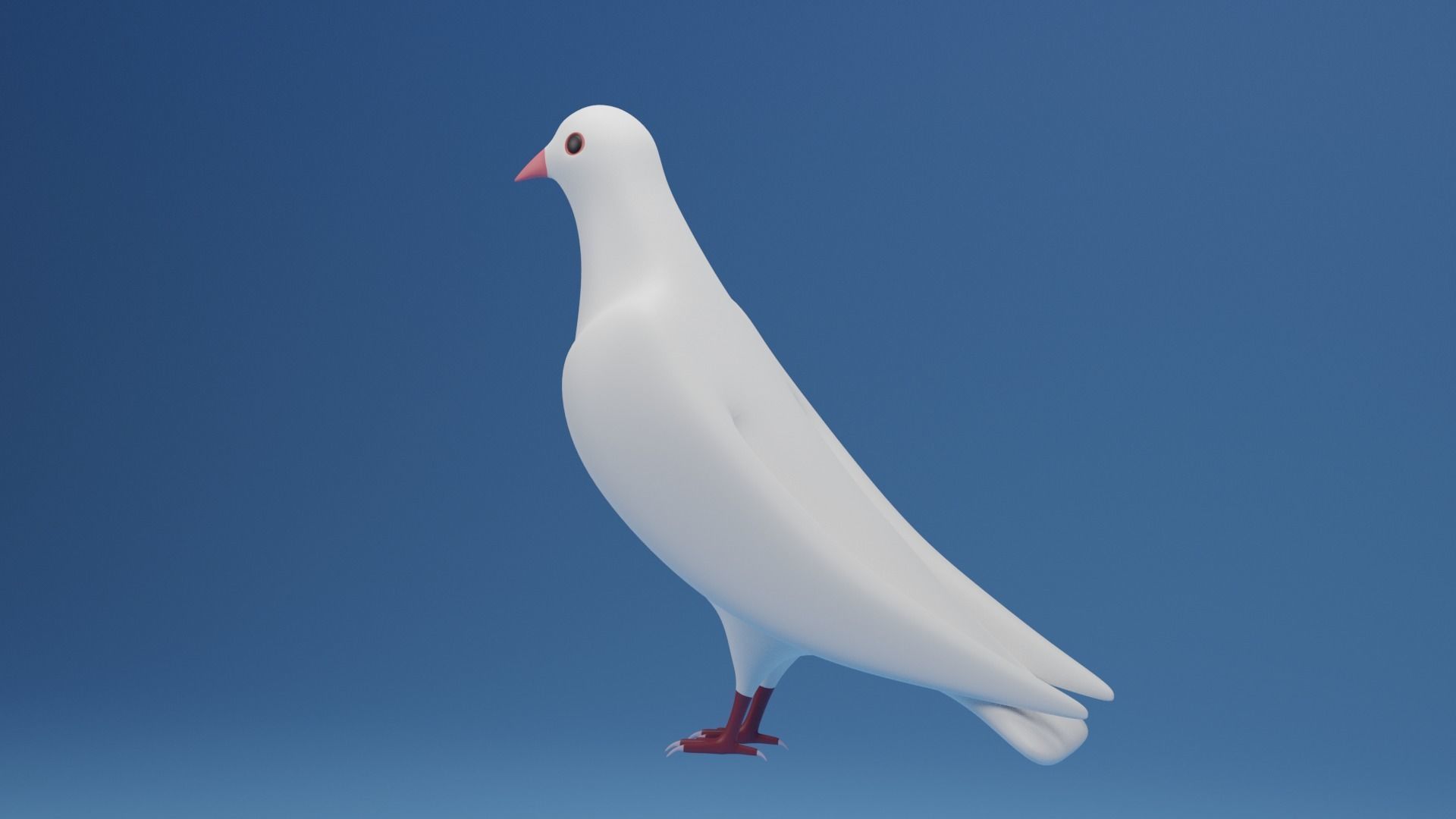3D model Cartoon Cute Pigeon Dove VR / AR / low-poly | CGTrader