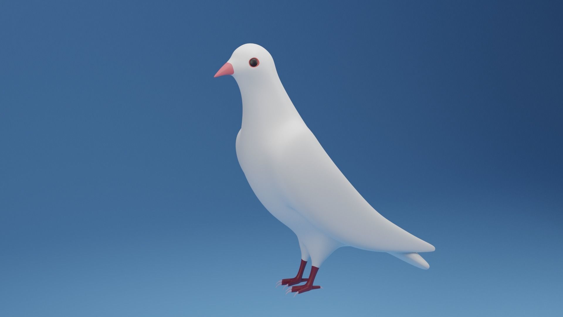 3D model Cartoon Cute Pigeon Dove VR / AR / low-poly | CGTrader