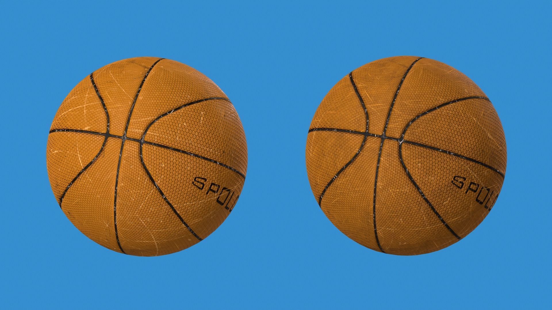 Basketball balls pack scratches free VR / AR / low-poly 3D model | CGTrader