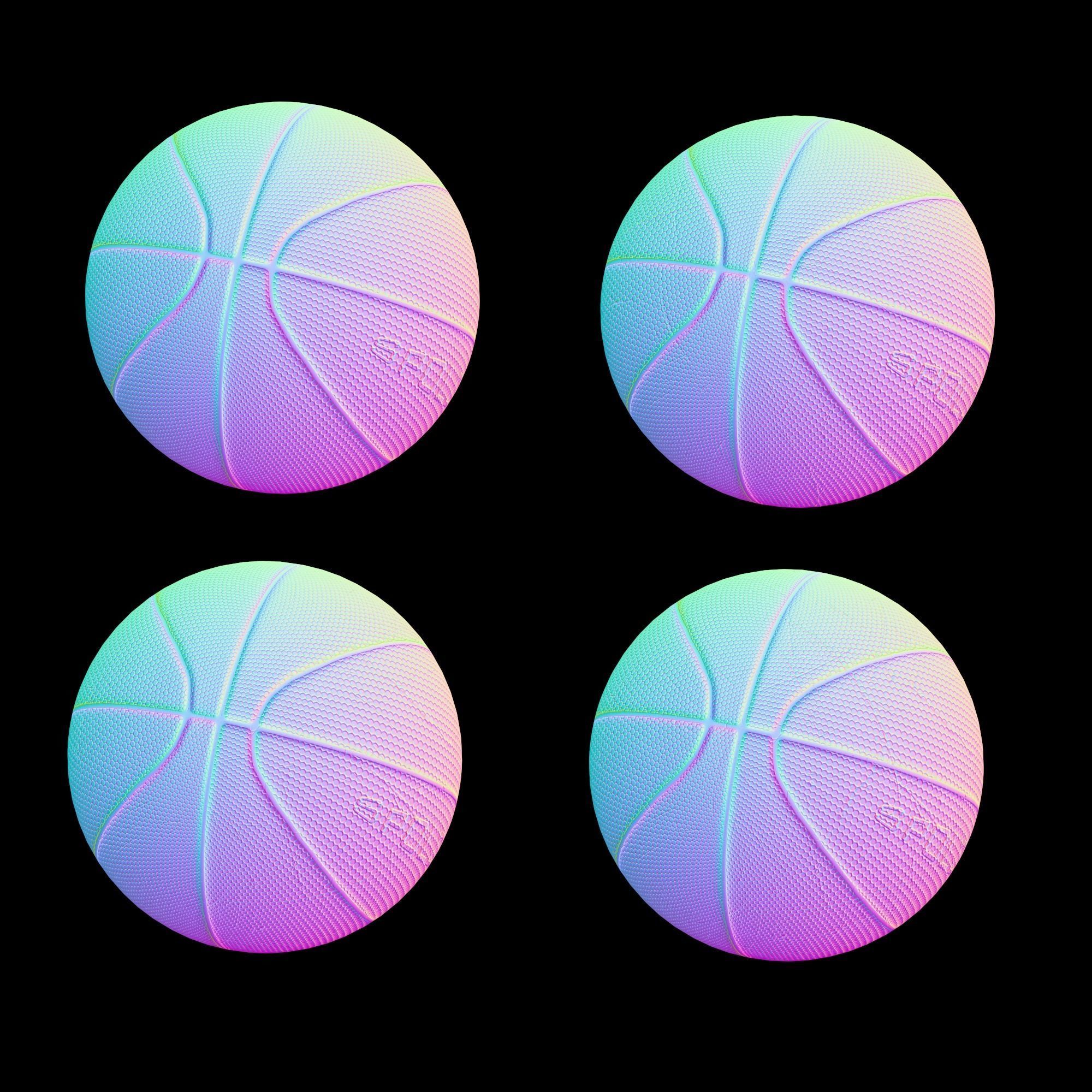 Basketball balls pack scratches free VR / AR / low-poly 3D model | CGTrader