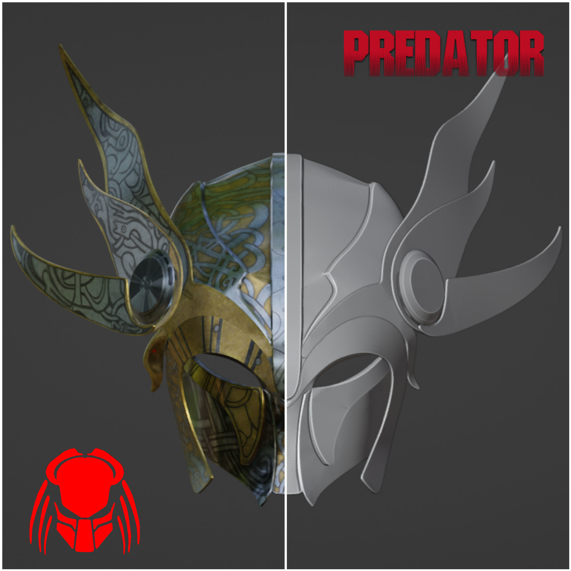 Predator Valkyrie mask 3D model 3D printable | CGTrader