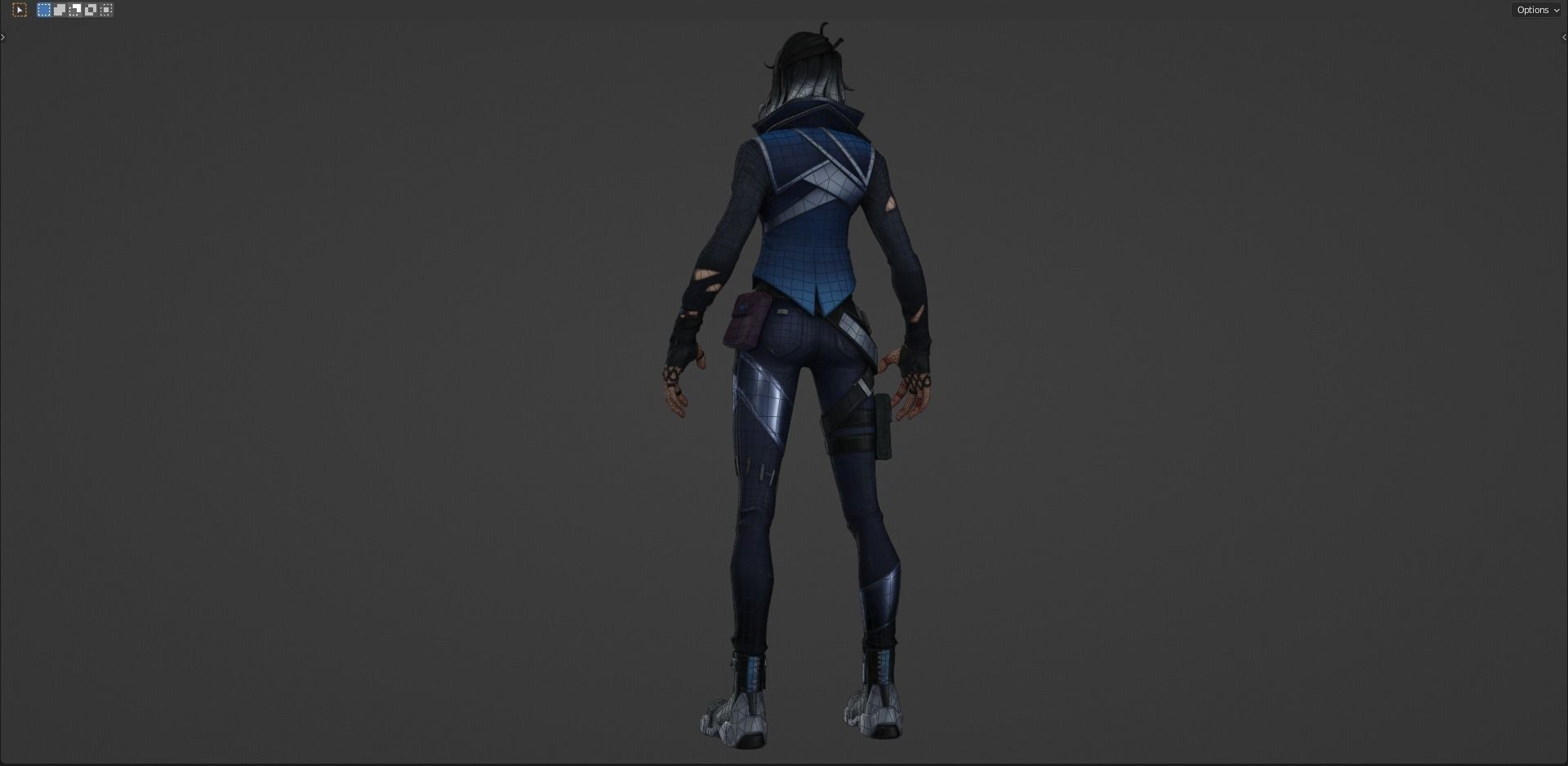 Fade Valorant Character Rig Blender 3D model rigged | CGTrader