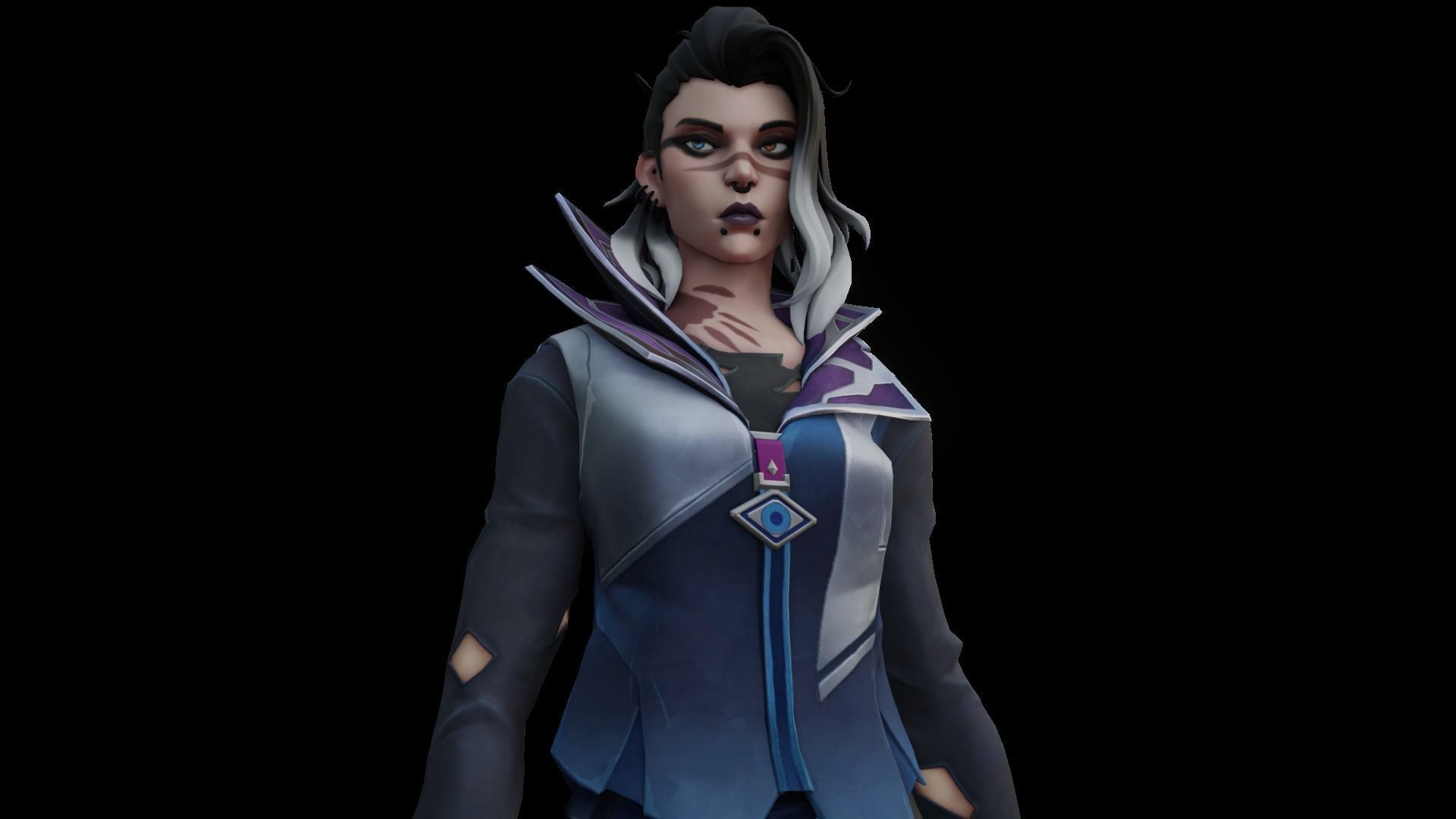 Fade Valorant Character Rig Blender 3D model rigged | CGTrader