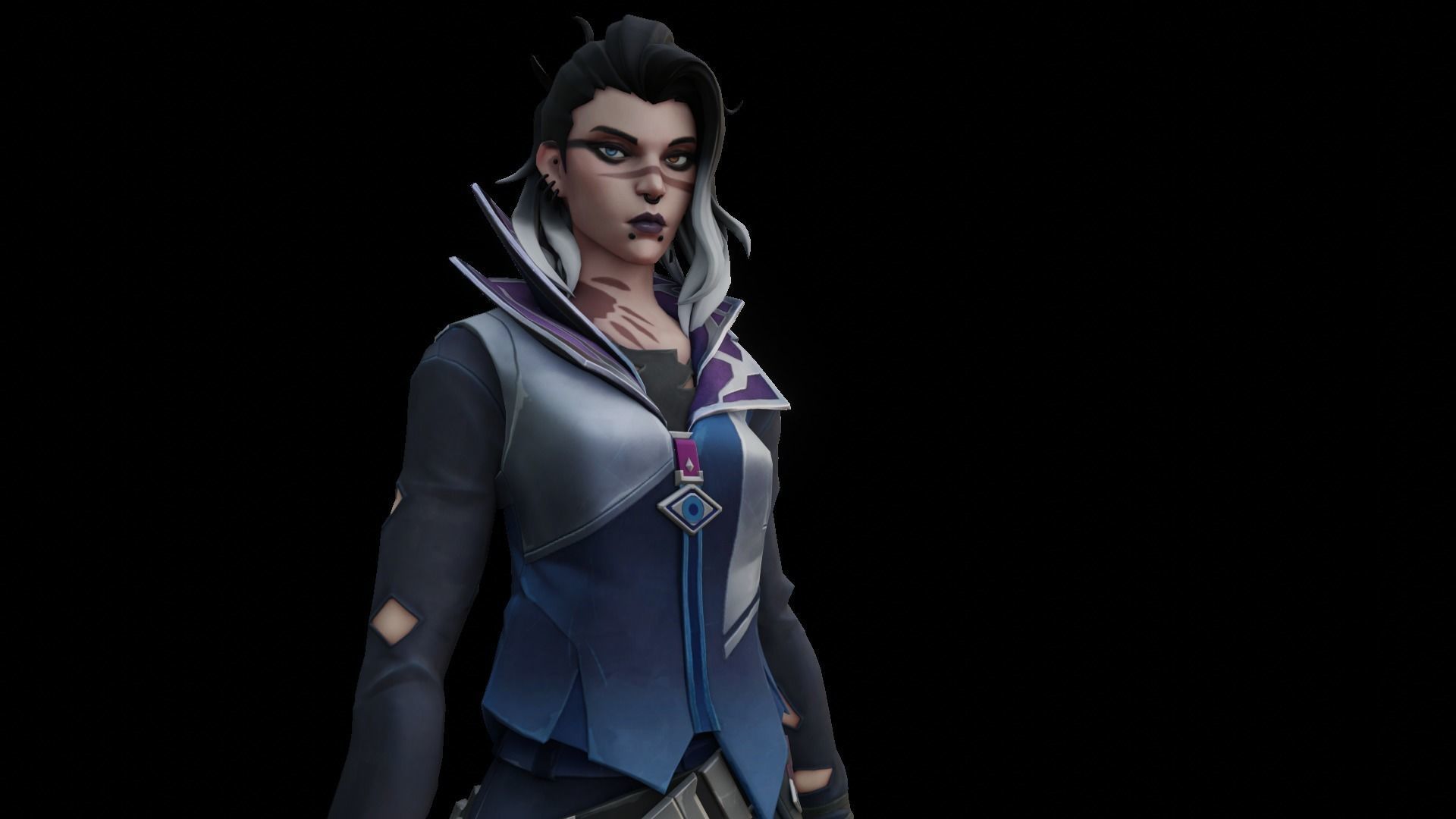 Fade Valorant Character Rig Blender 3D model rigged | CGTrader