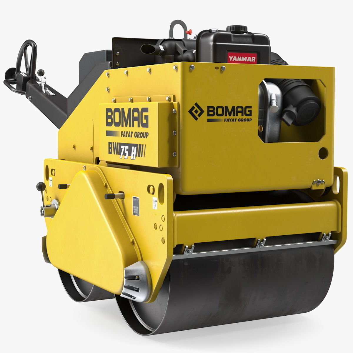 Hand Guided Vibratory Roller BOMAG BW 75H 3D model | CGTrader