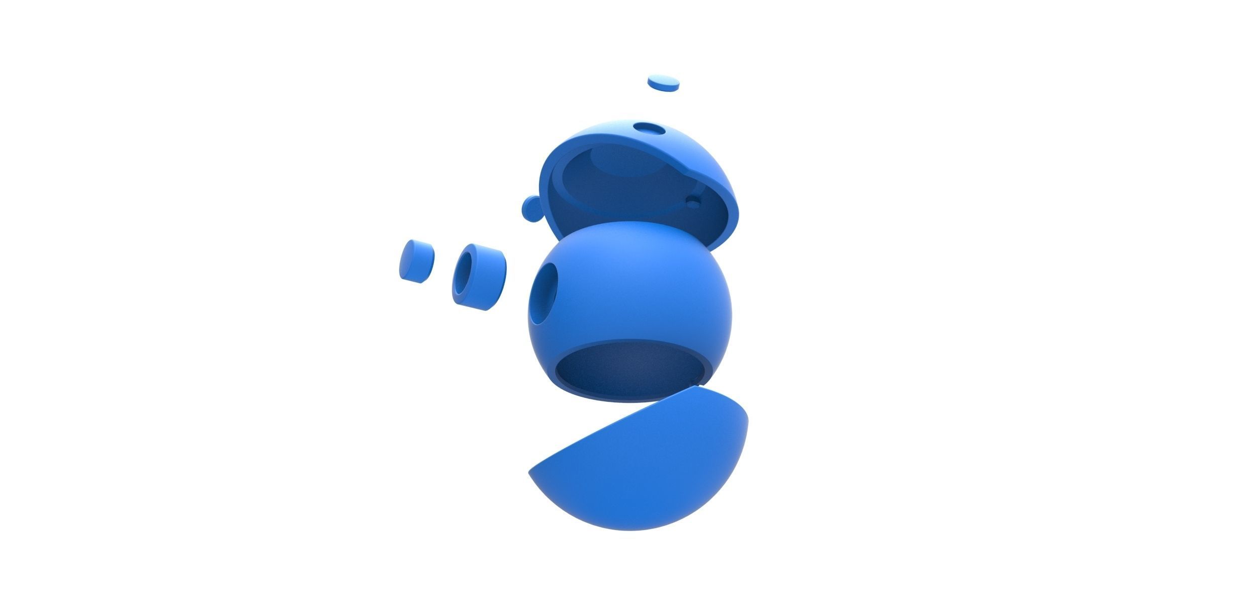 Pac-Man orb 3D model 3D printable | CGTrader