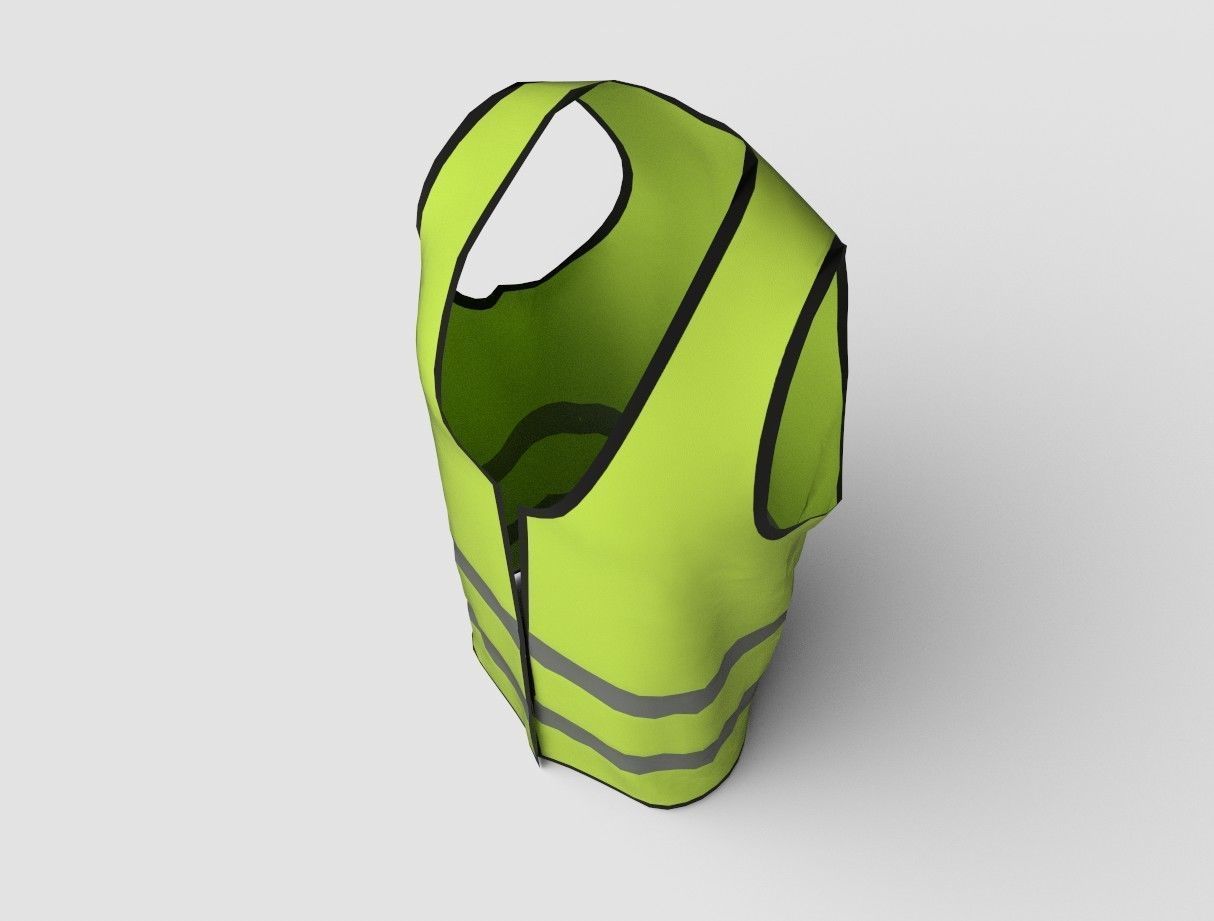 Safety Vest M1 free VR / AR / low-poly 3D model | CGTrader