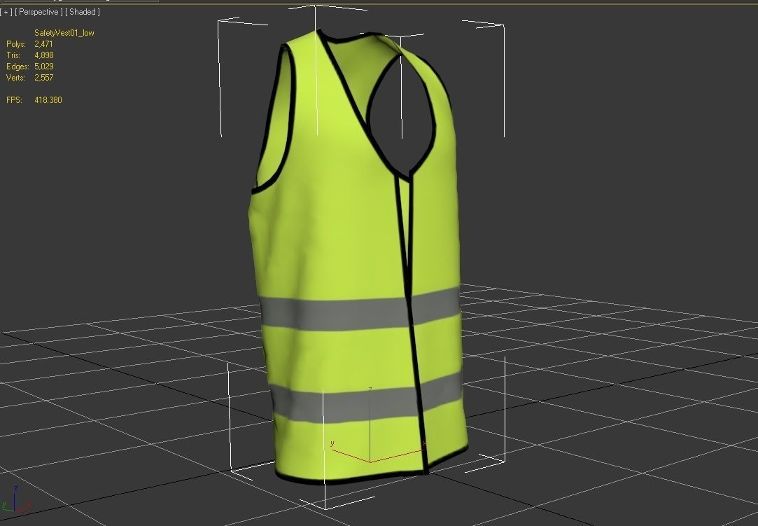 Safety Vest M1 free VR / AR / low-poly 3D model | CGTrader