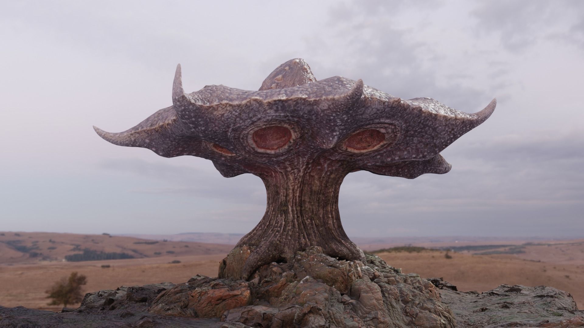3D model Alien Mushroom Plant VR / AR / low-poly | CGTrader