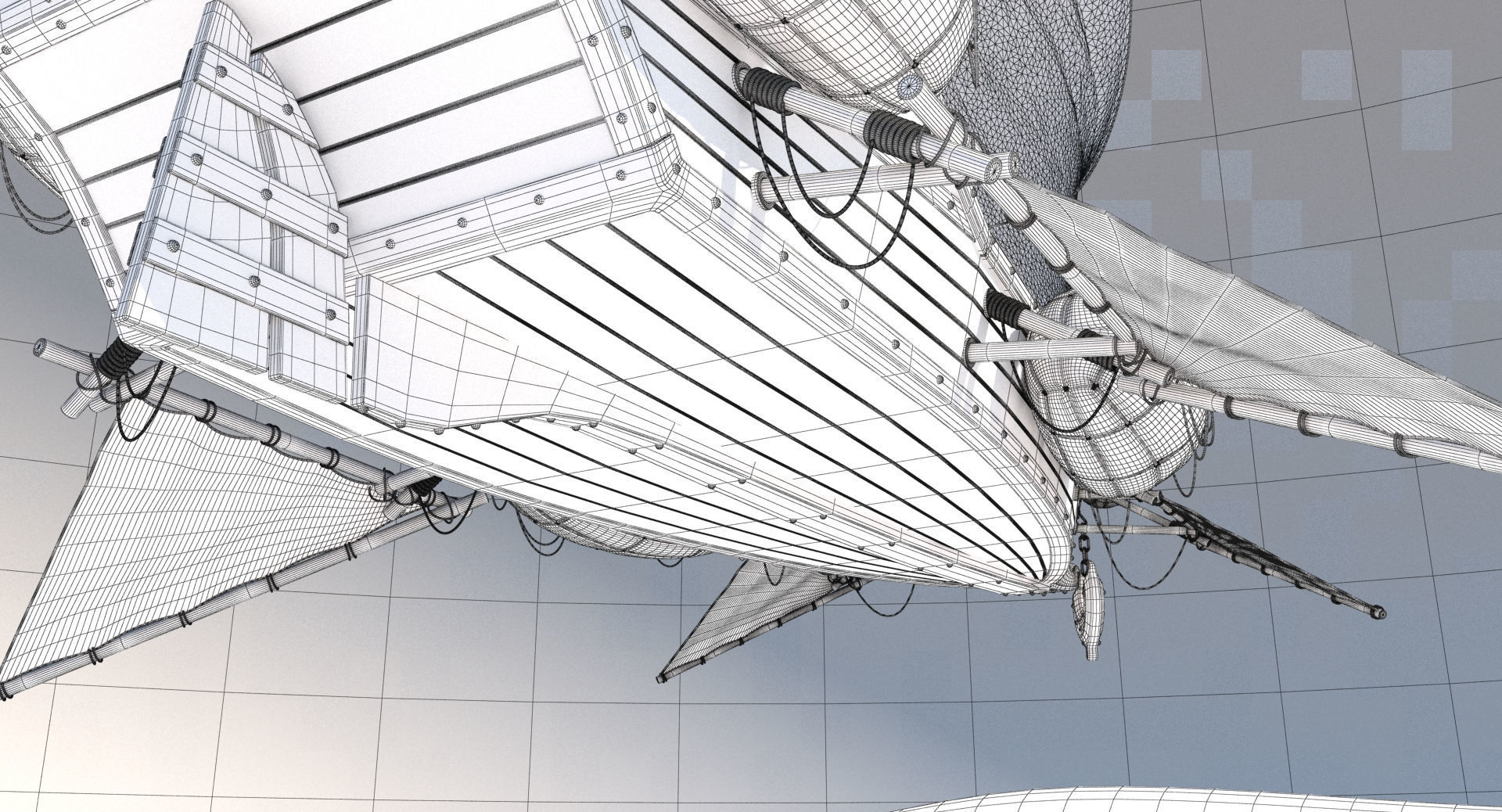 Fantasy Flying Sailing Ship 3D model | CGTrader
