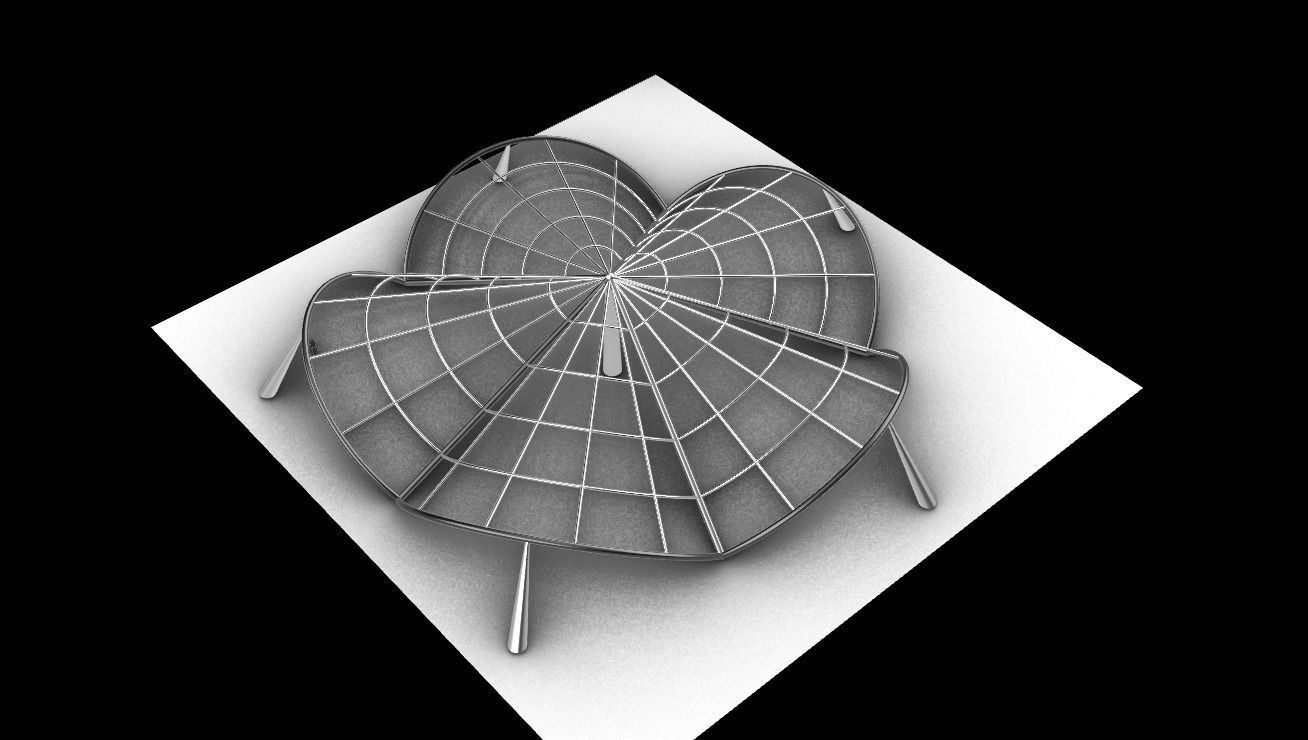 Architectural Tensile Structure 5 sides 3D model | CGTrader