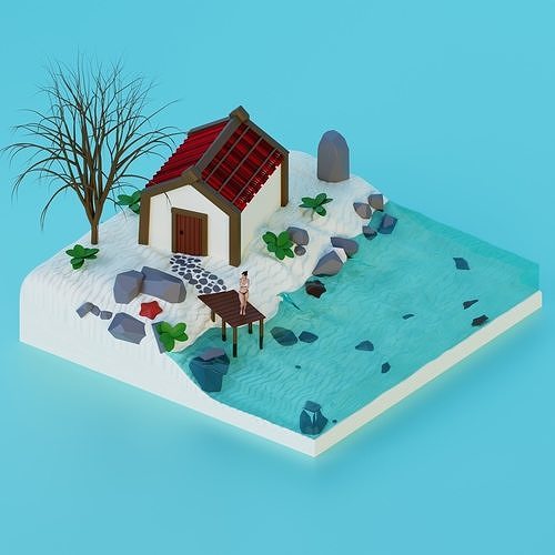 3D scene and character free 3D model | CGTrader