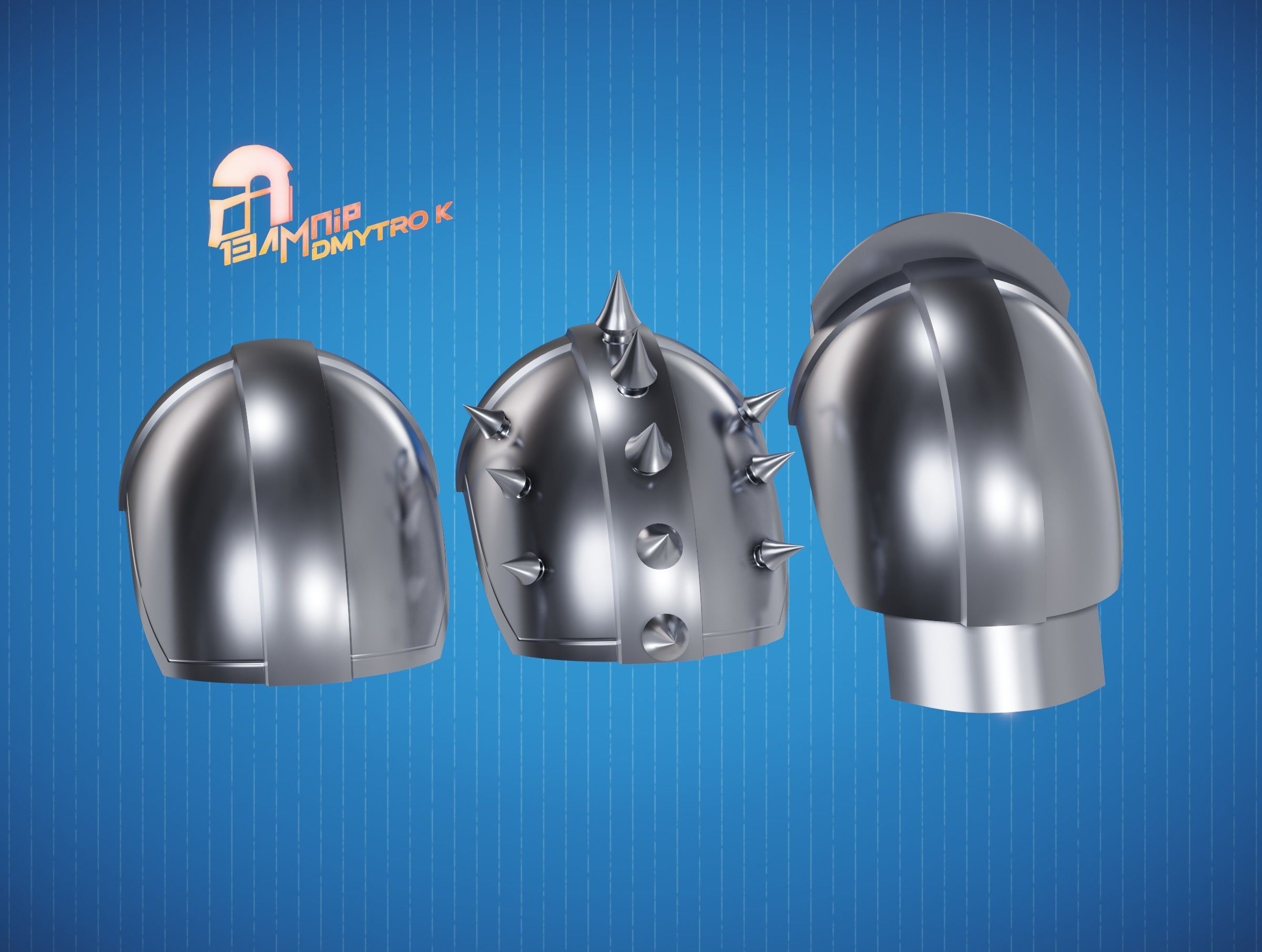 Custom Din Djarin Shoulder Pauldrons 3D model 3D printable | CGTrader