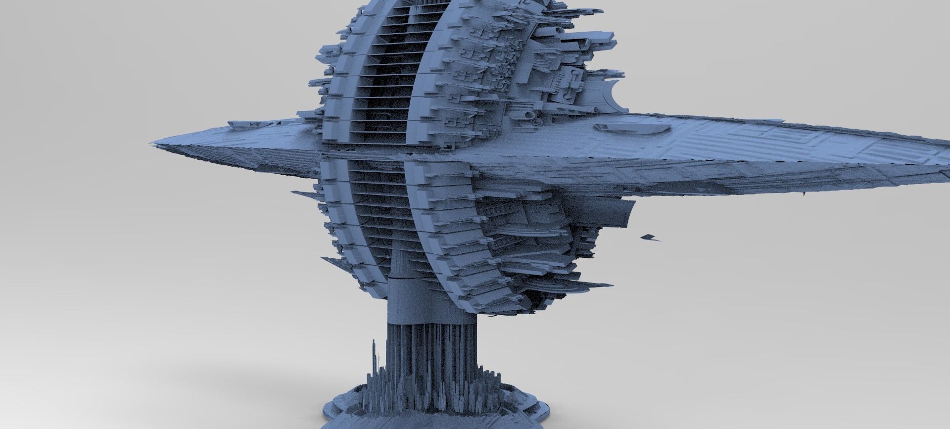 Art Deco Sci-Fi Tower 3 3D model | CGTrader