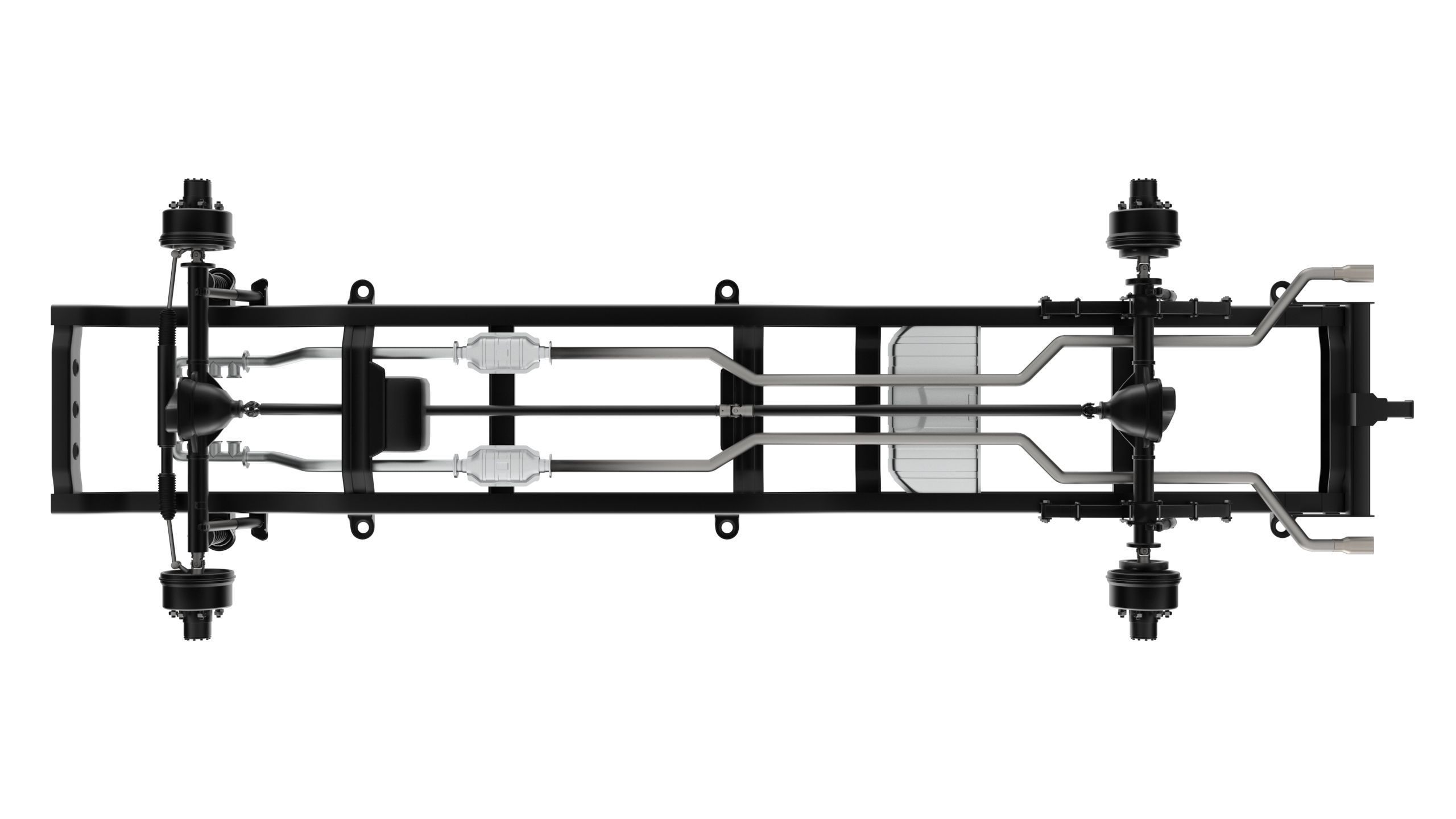 Pickup Chassis 4WD 3D model | CGTrader