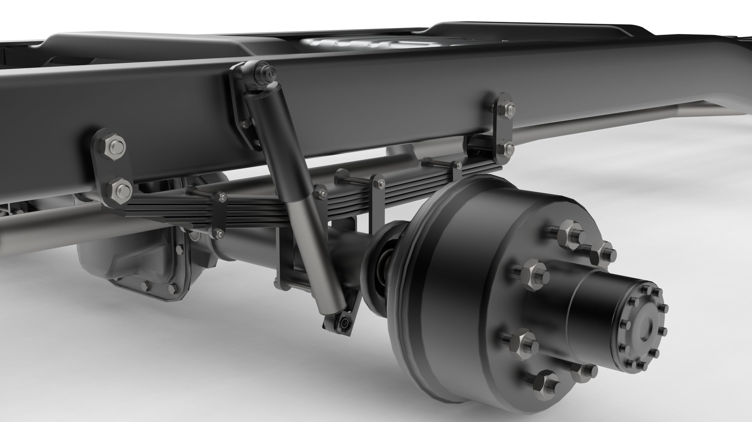 Pickup Chassis 4WD 3D model | CGTrader