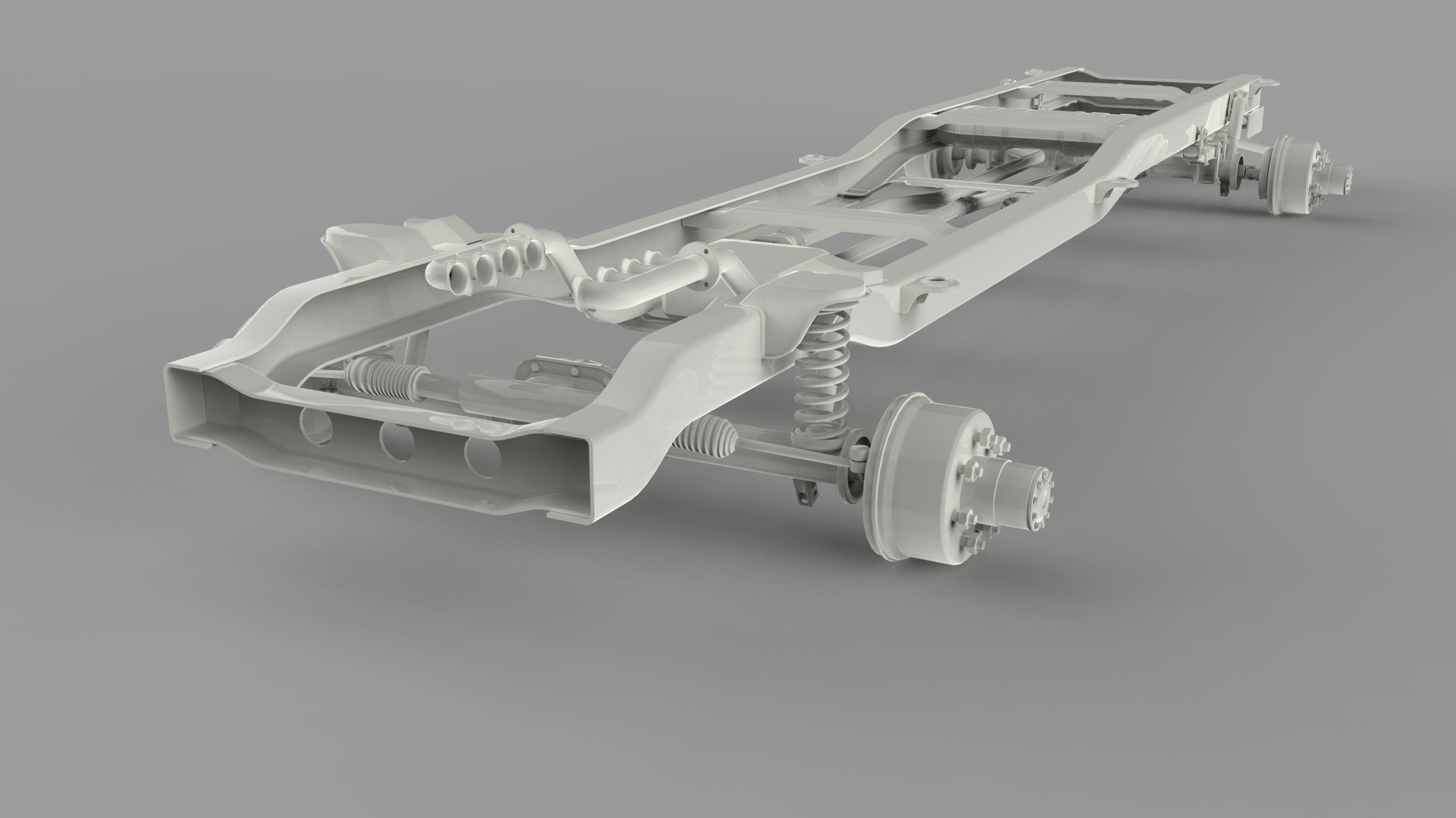 Pickup Chassis 4WD 3D model | CGTrader