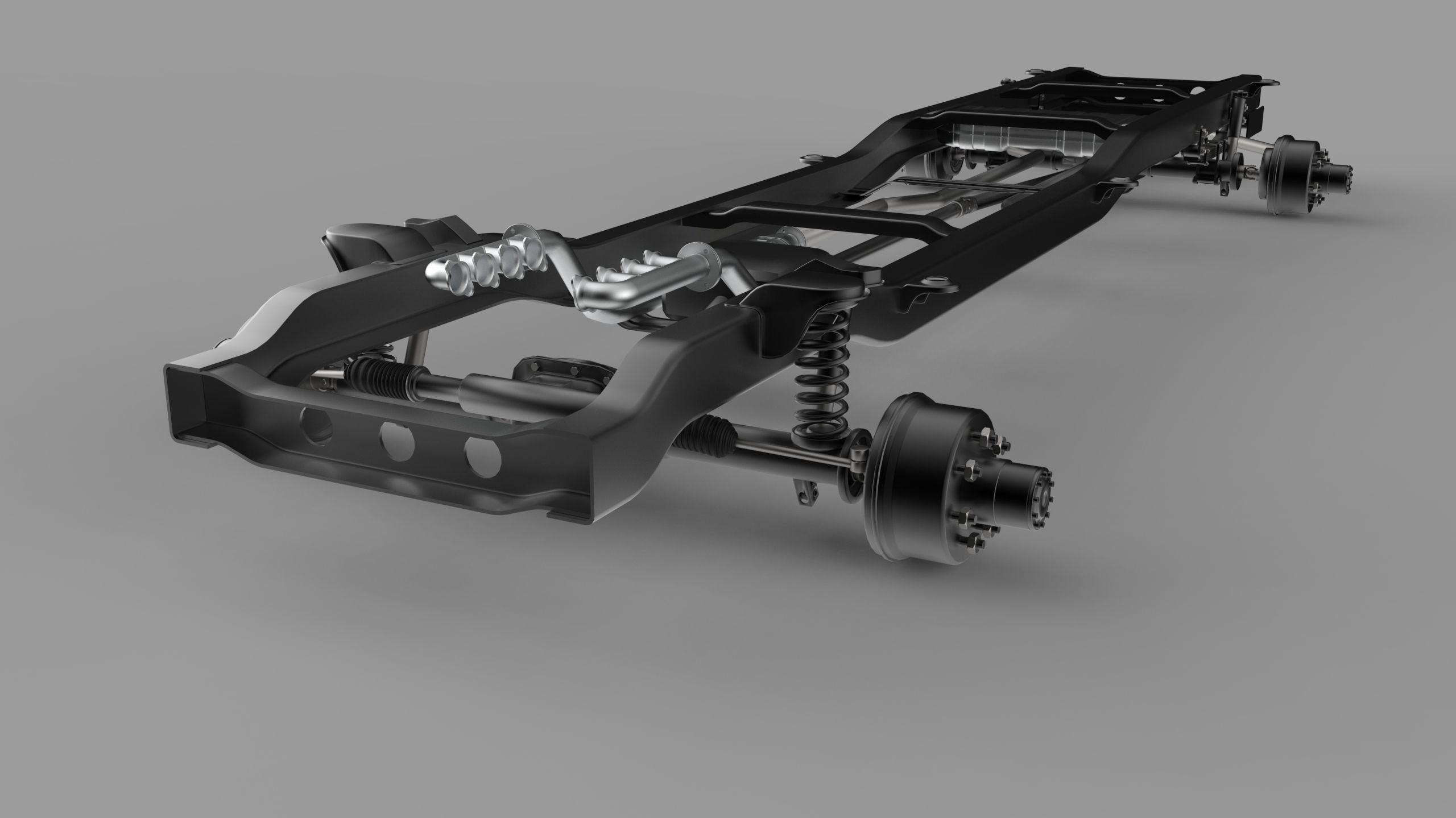 Pickup Chassis 4WD 3D model | CGTrader