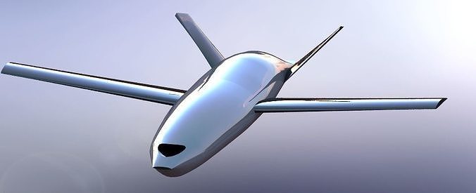 imaginary fixed wing drone 3D model 3D printable | CGTrader