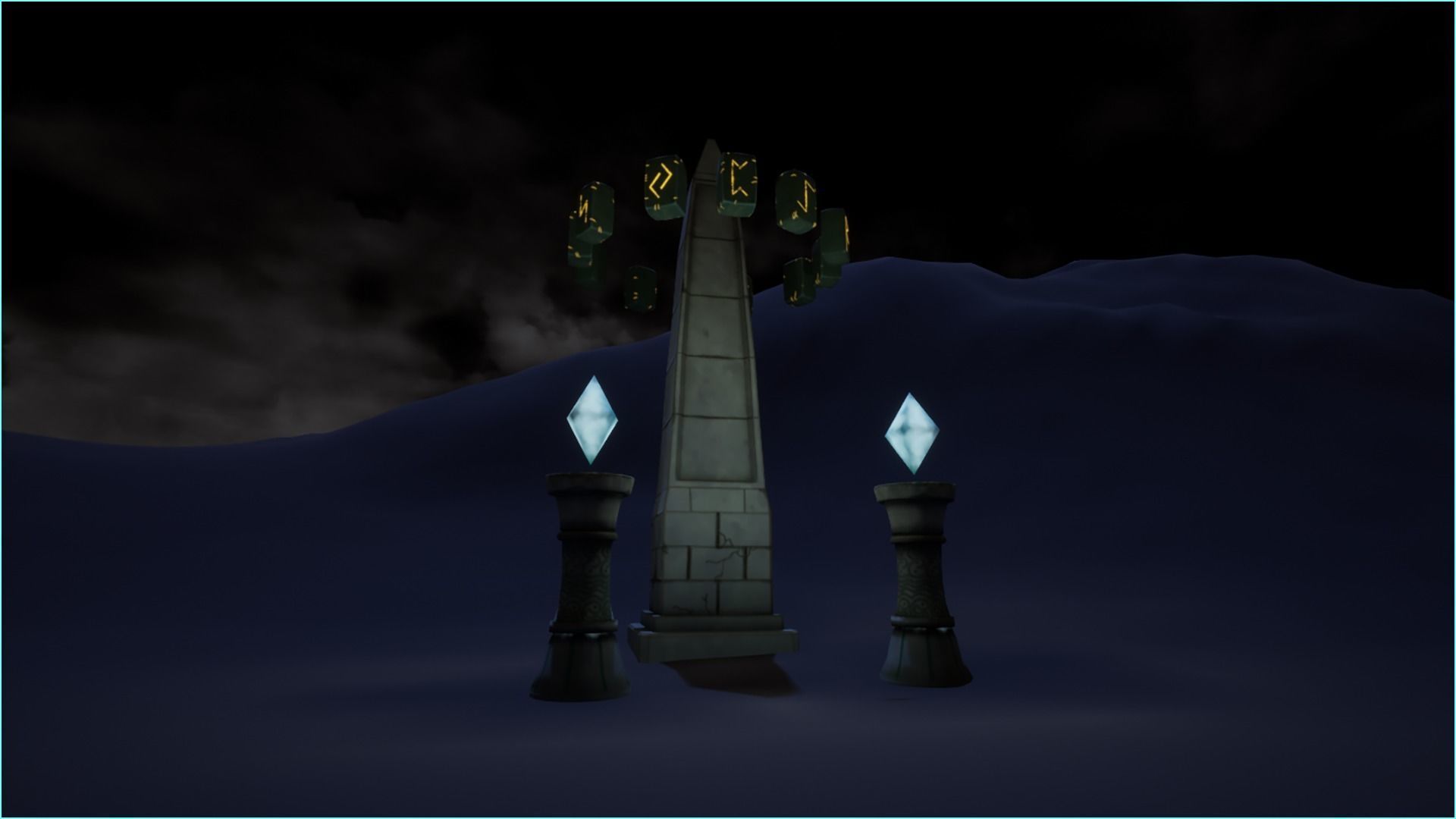 3D model Runestone Pack VR / AR / low-poly | CGTrader