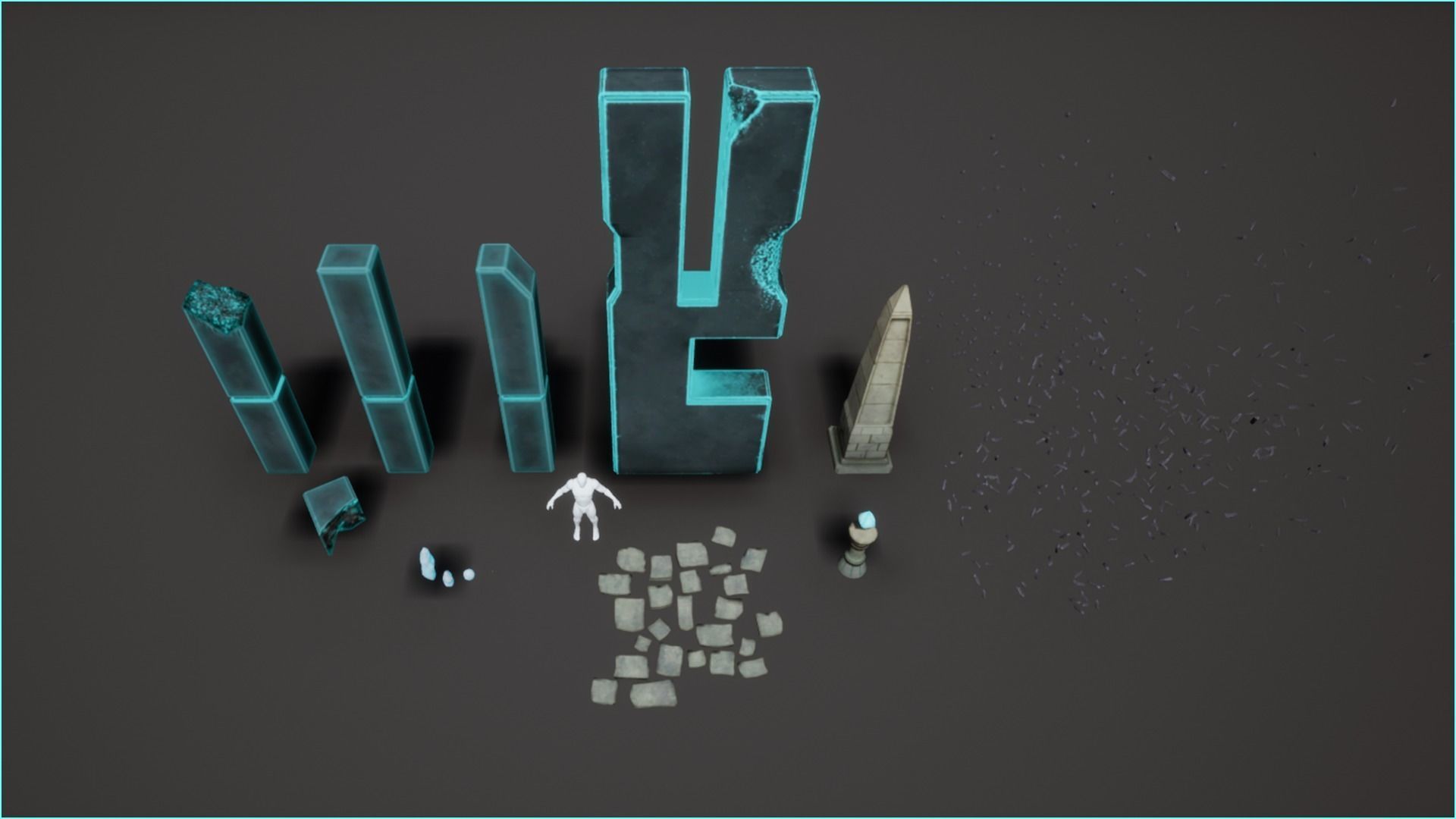 3D model Runestone Pack VR / AR / low-poly | CGTrader