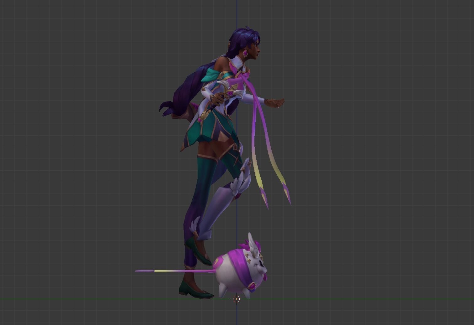 3D model Star Guardian Nilah League of Legends 3D Model Low-poly 3D ...