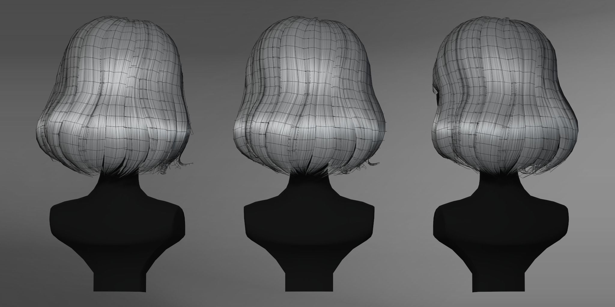 Free Stylized Female Hairstyle free VR / AR / low-poly 3D model | CGTrader