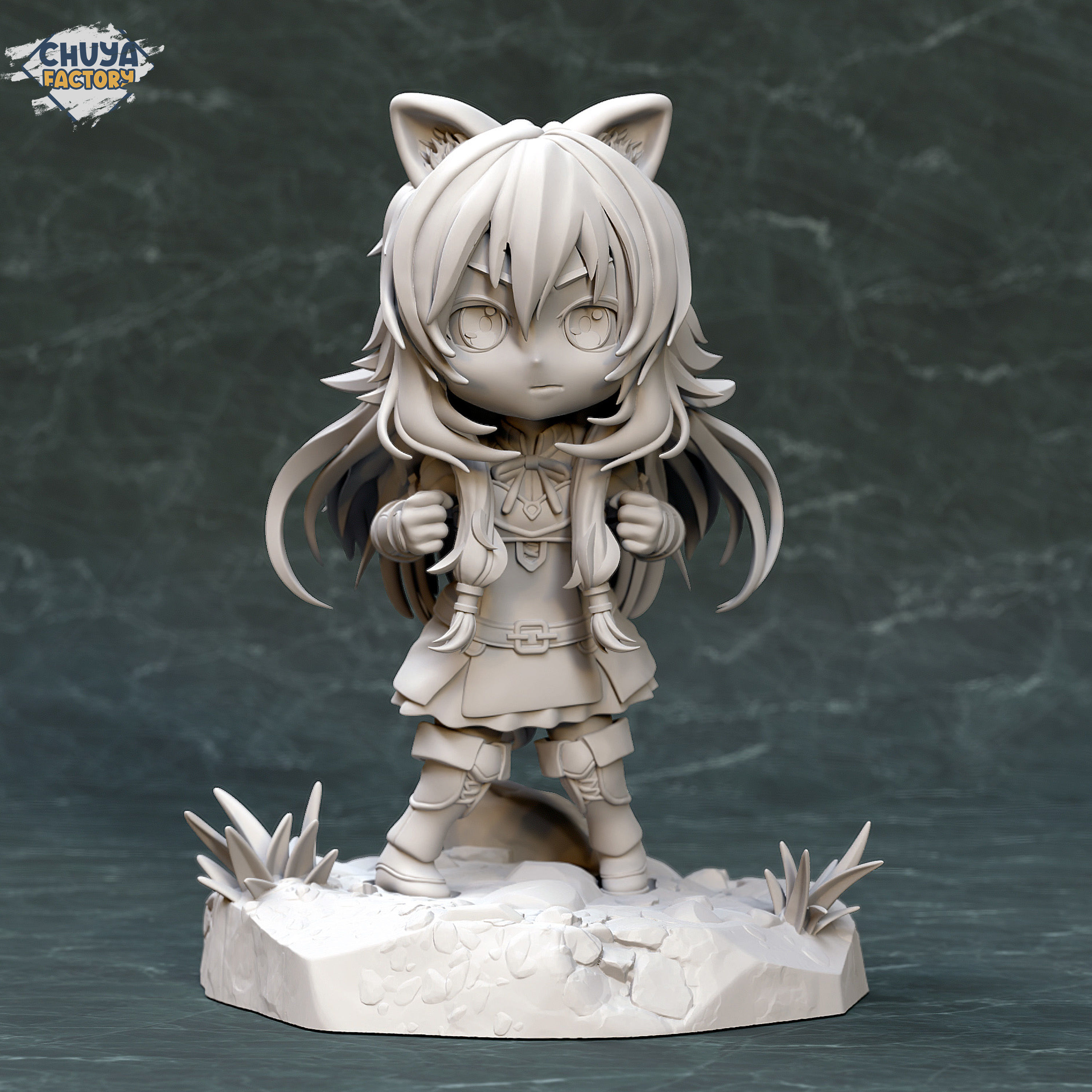 Raphtalia figurine of girl with long hair 3D model 3D printable | CGTrader