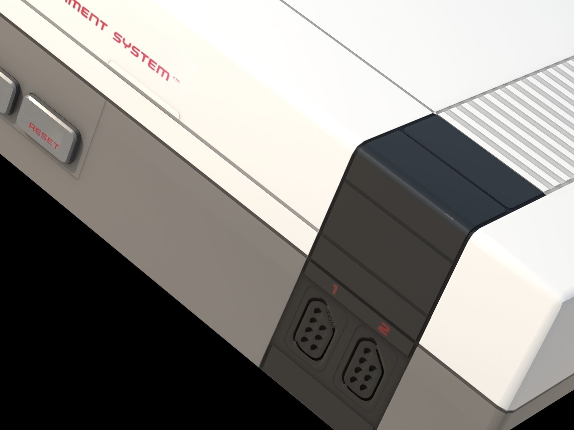 3D model NES console low-poly VR / AR / low-poly | CGTrader
